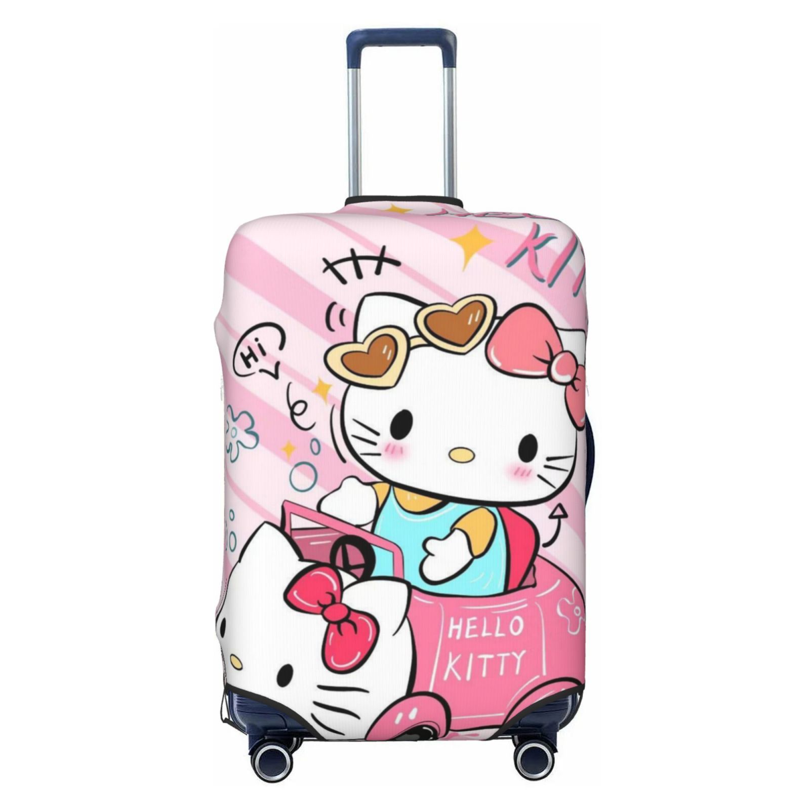 Hello Kitty Luggage Suitcase Covers Elastic Washable Cartoon Luggage ...