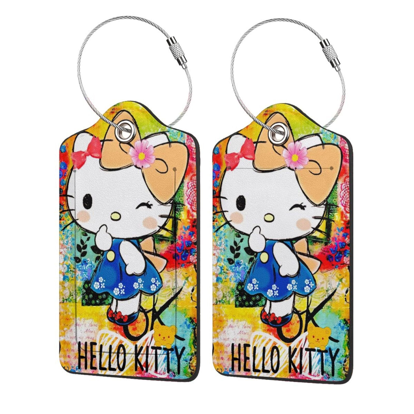 Hello Kitty Luggage Tags for Suitcases Travel ID Identification Labels ...