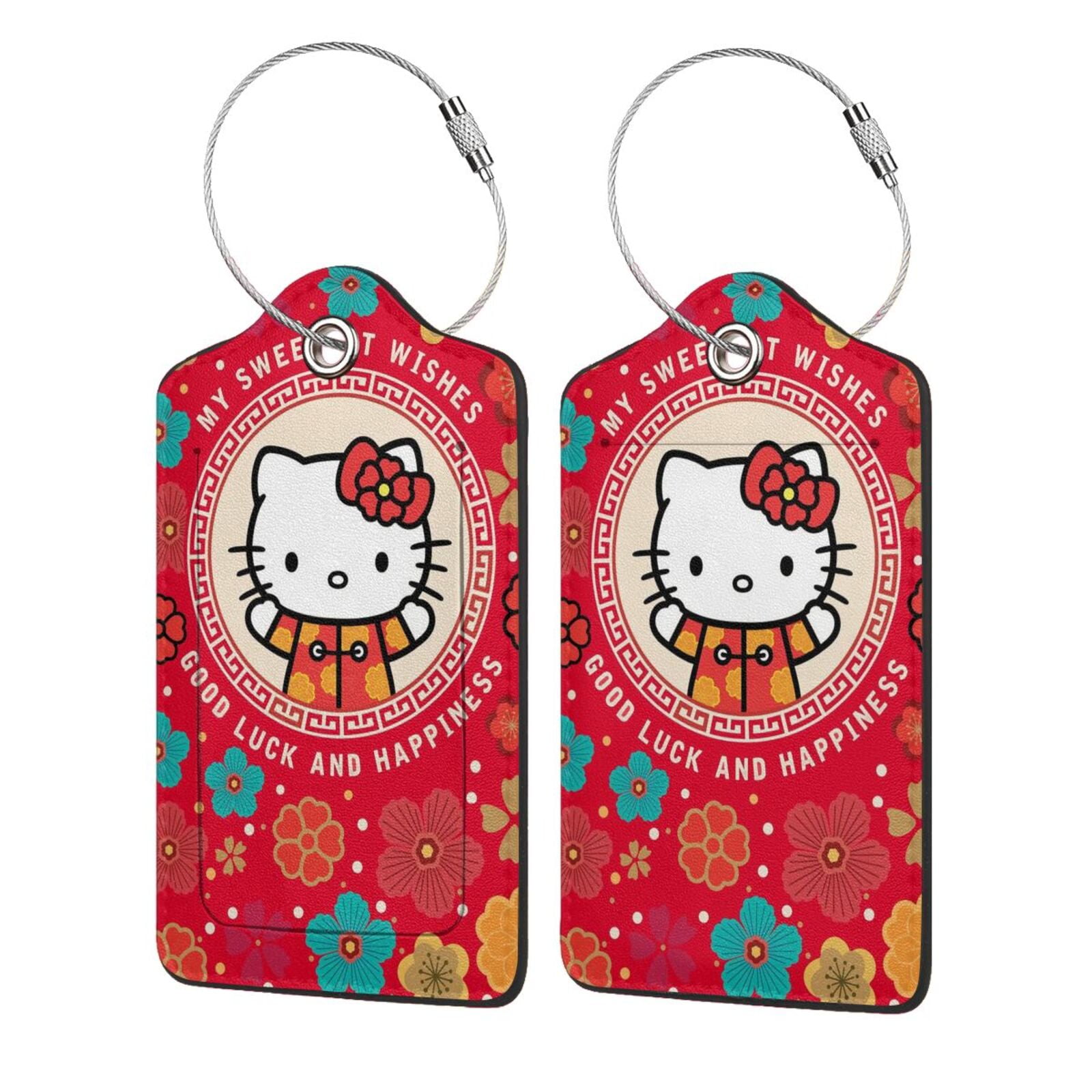 Hello Kitty Luggage Tags for Suitcases Travel ID Identification Labels ...