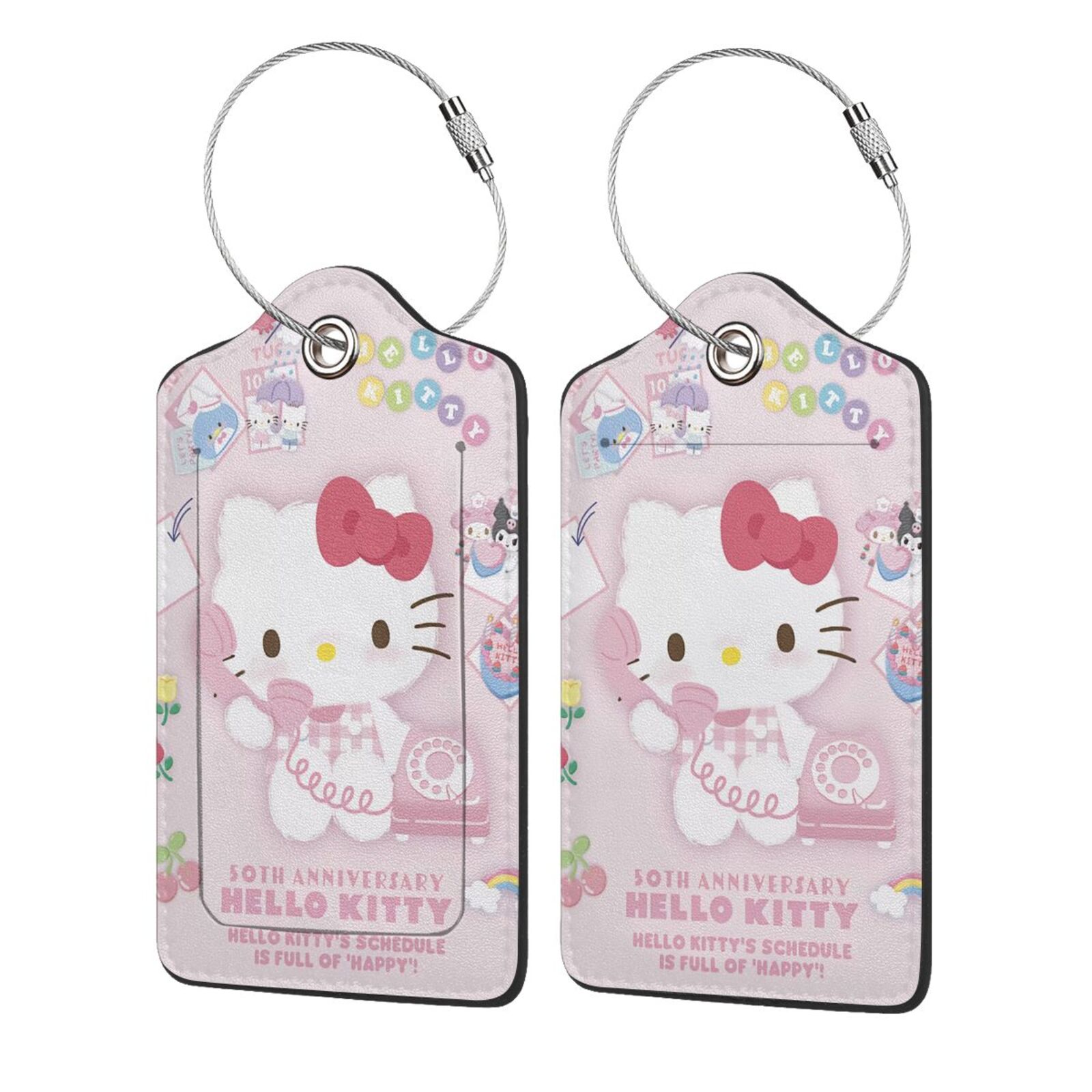 Hello Kitty Luggage Tags for Suitcases Travel ID Identification Labels ...