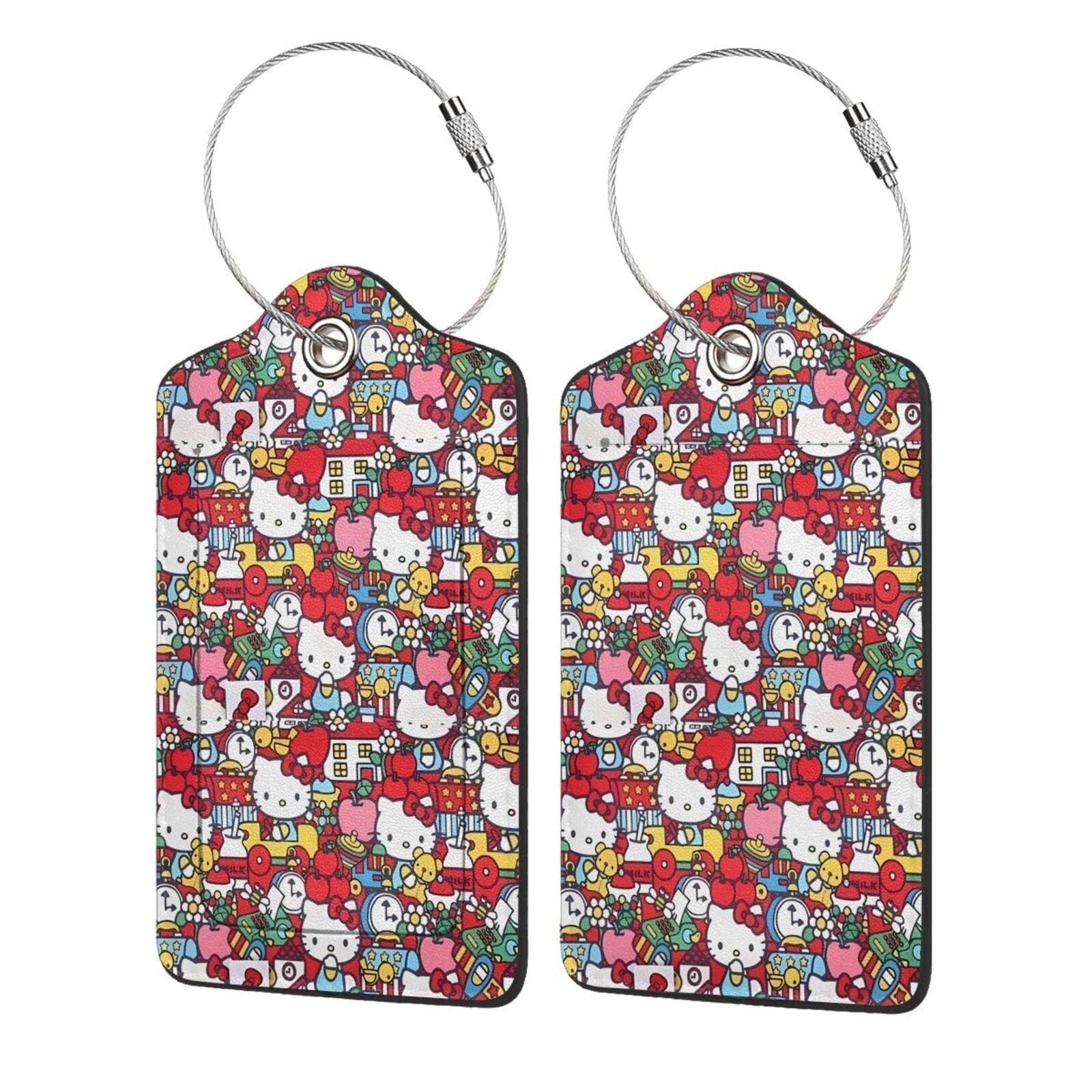 Hello Kitty Luggage Tags for Suitcases Travel ID Identification Labels ...