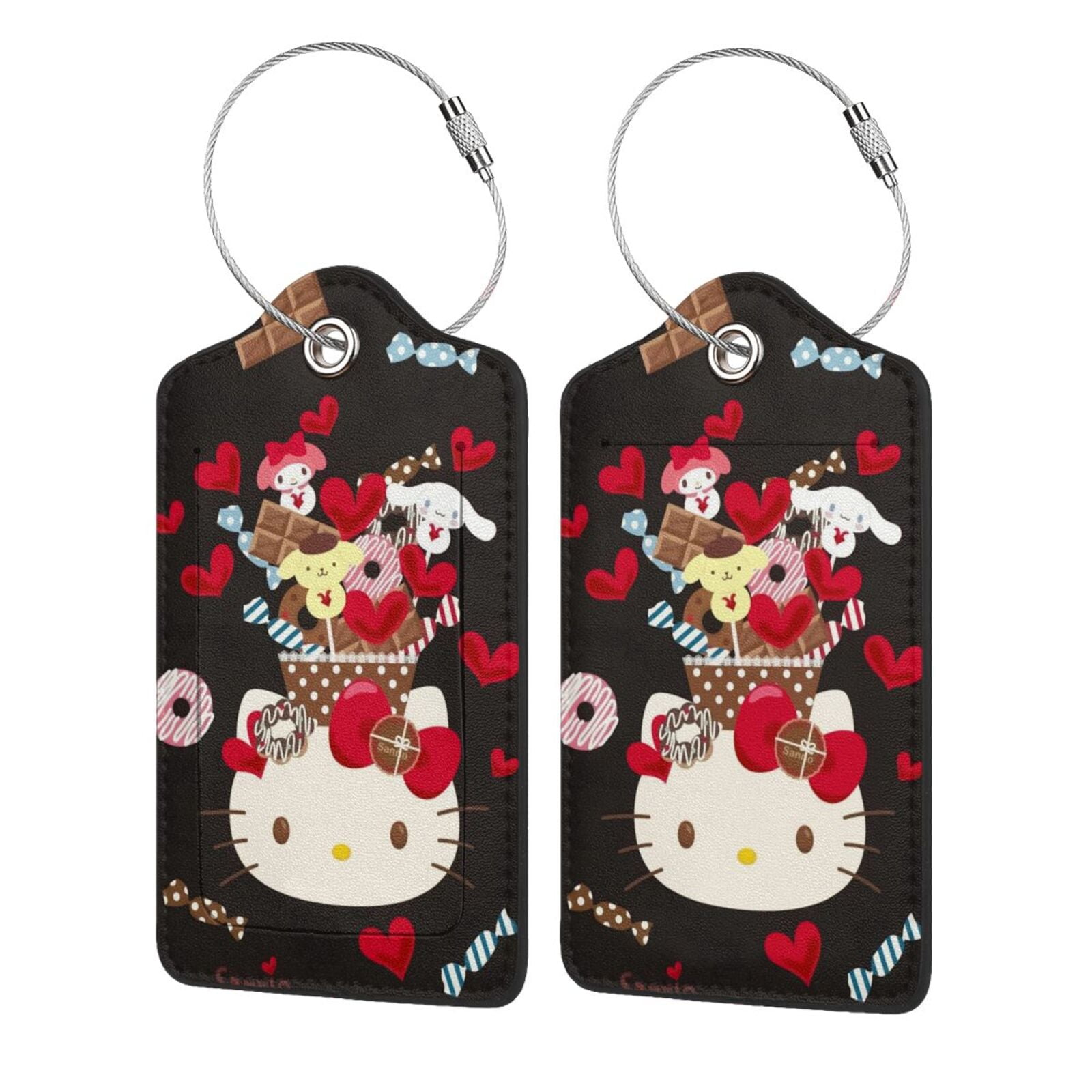 Hello Kitty Luggage Tags for Suitcases Travel ID Identification Labels ...
