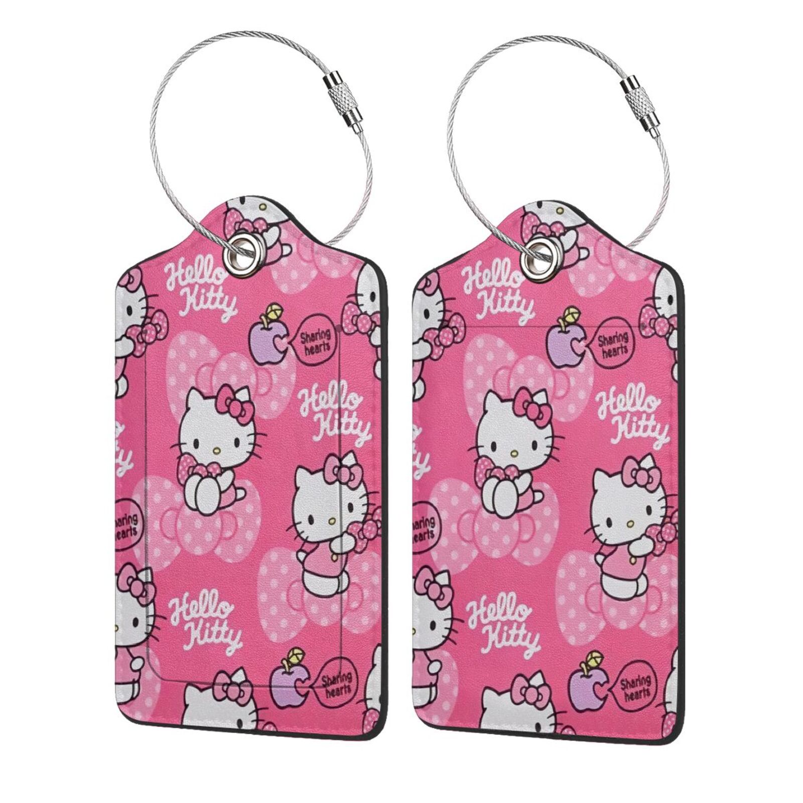 Hello Kitty Luggage Tags for Suitcases Travel ID Identification Labels ...