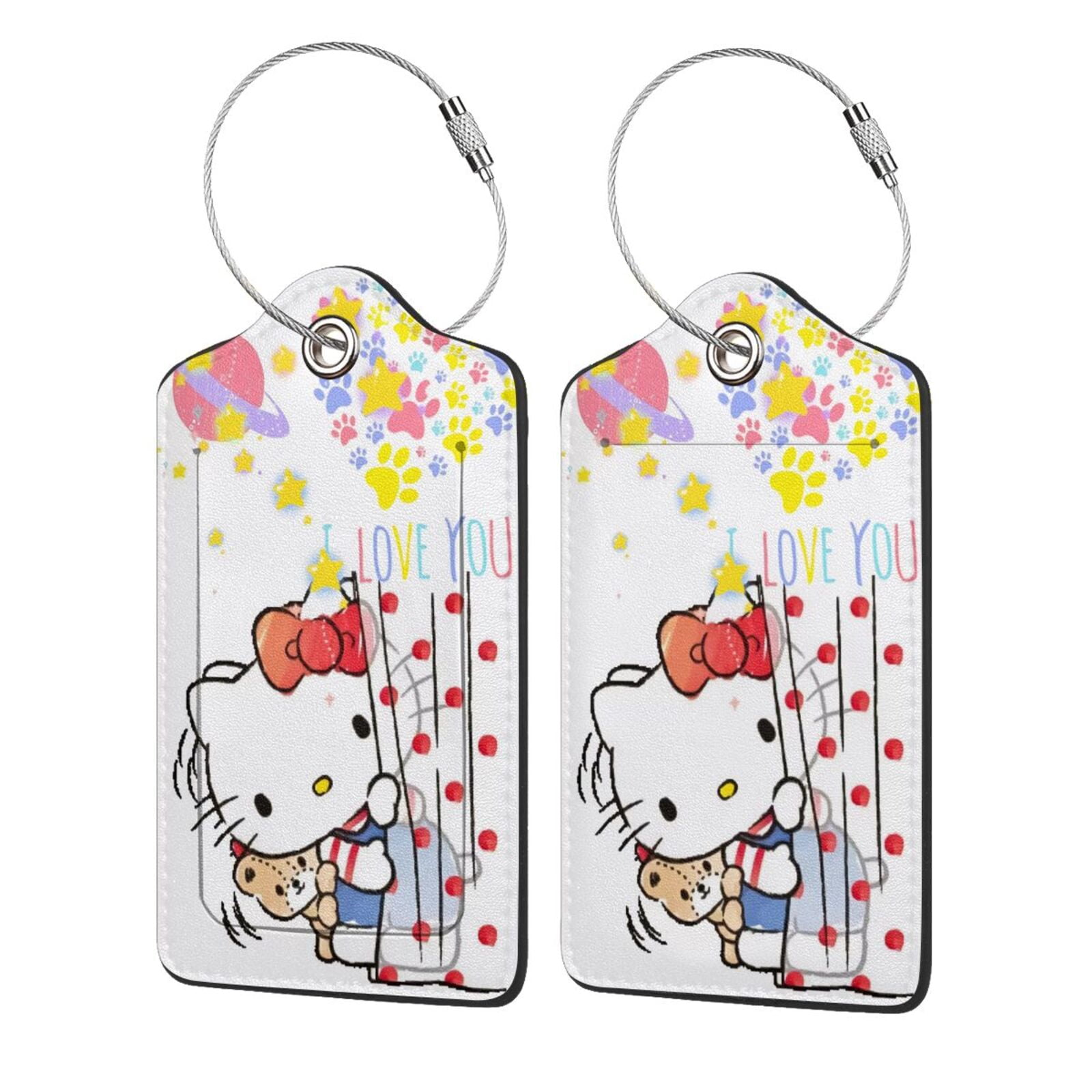 Hello Kitty Luggage Tags for Suitcases Travel ID Identification Labels ...