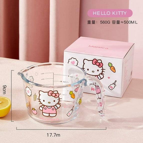 Hello Kitty Measuring Cup Sanrio Water Cup Anime with Scale Kitchen ...