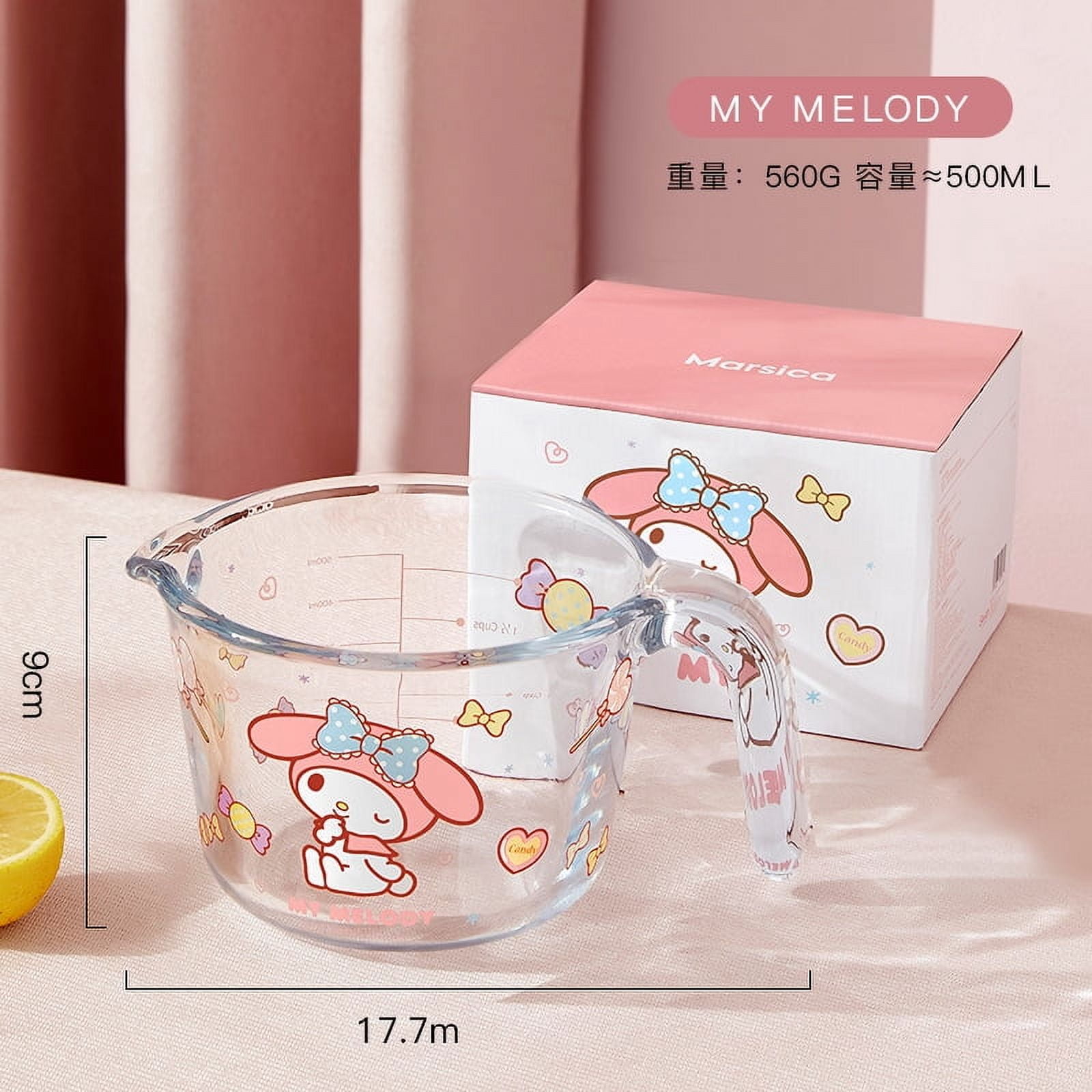 Hello Kitty Measuring Cup Sanrio Water Cup Anime with Scale Whisk ...