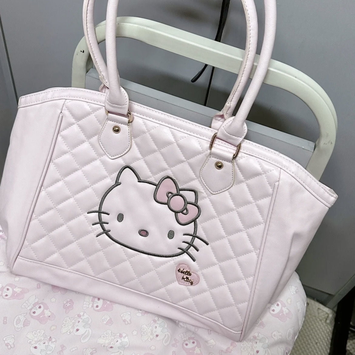 Hello Kitty Medieval Times Tote Bag Kawaii Sanrio Y2k High Capacity ...