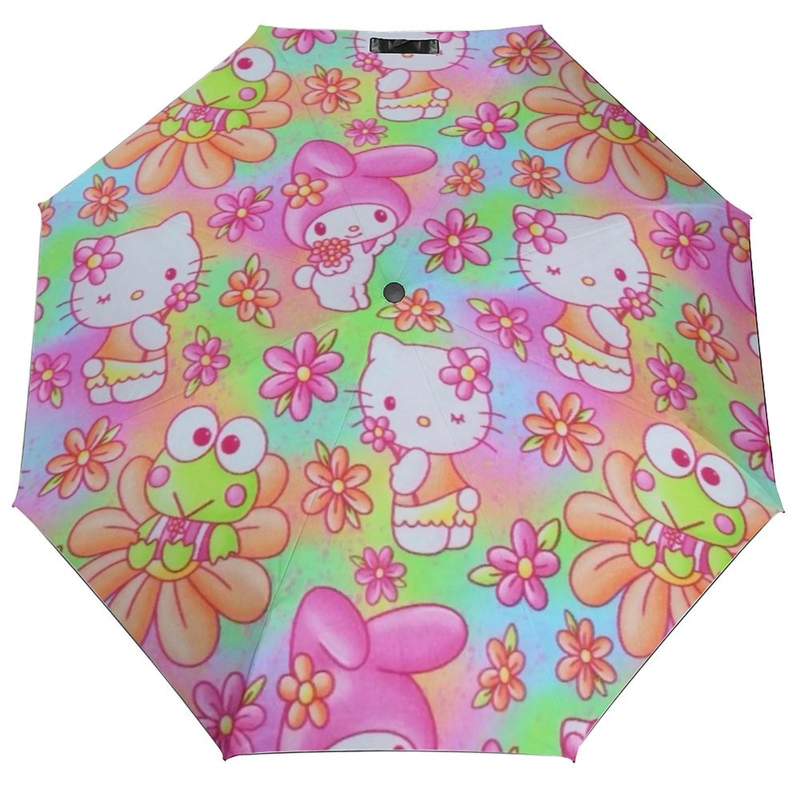 Hello-Kitty And My Melody Flowers Umbrella for Men Women Boys Girls ...