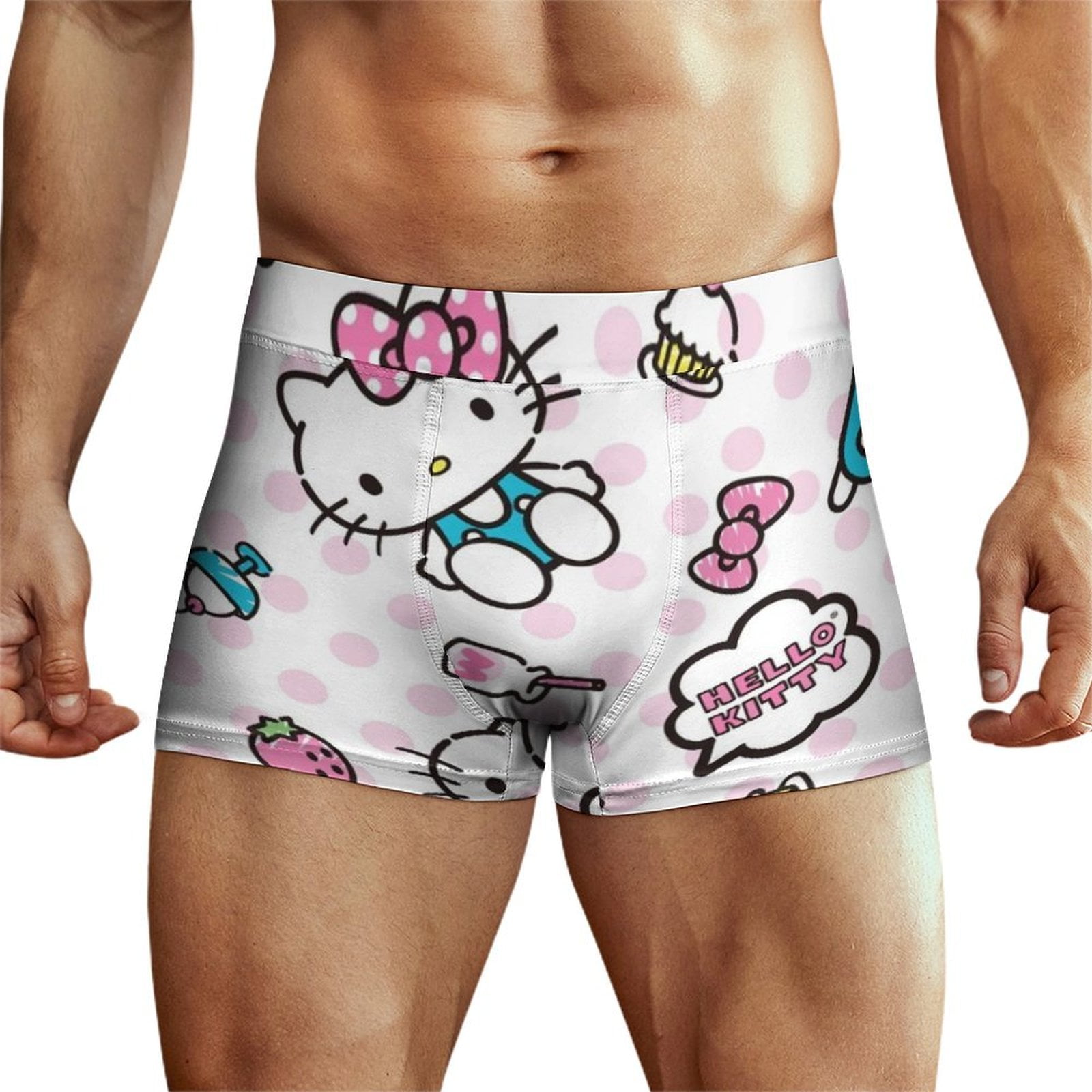 Hello Kitty Men's Cartoon Boxer BriefsMens Underwear 3XL - Walmart.com