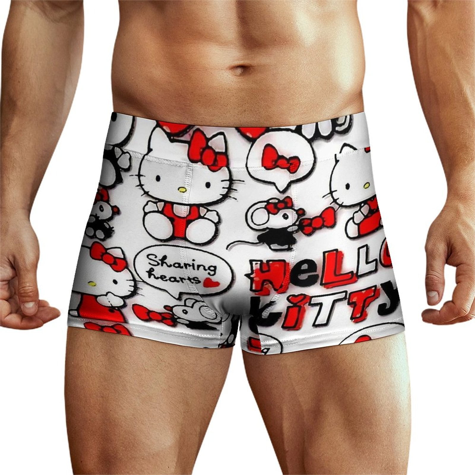 Hello Kitty Men's Cartoon Boxer BriefsMens Underwear XL - Walmart.com