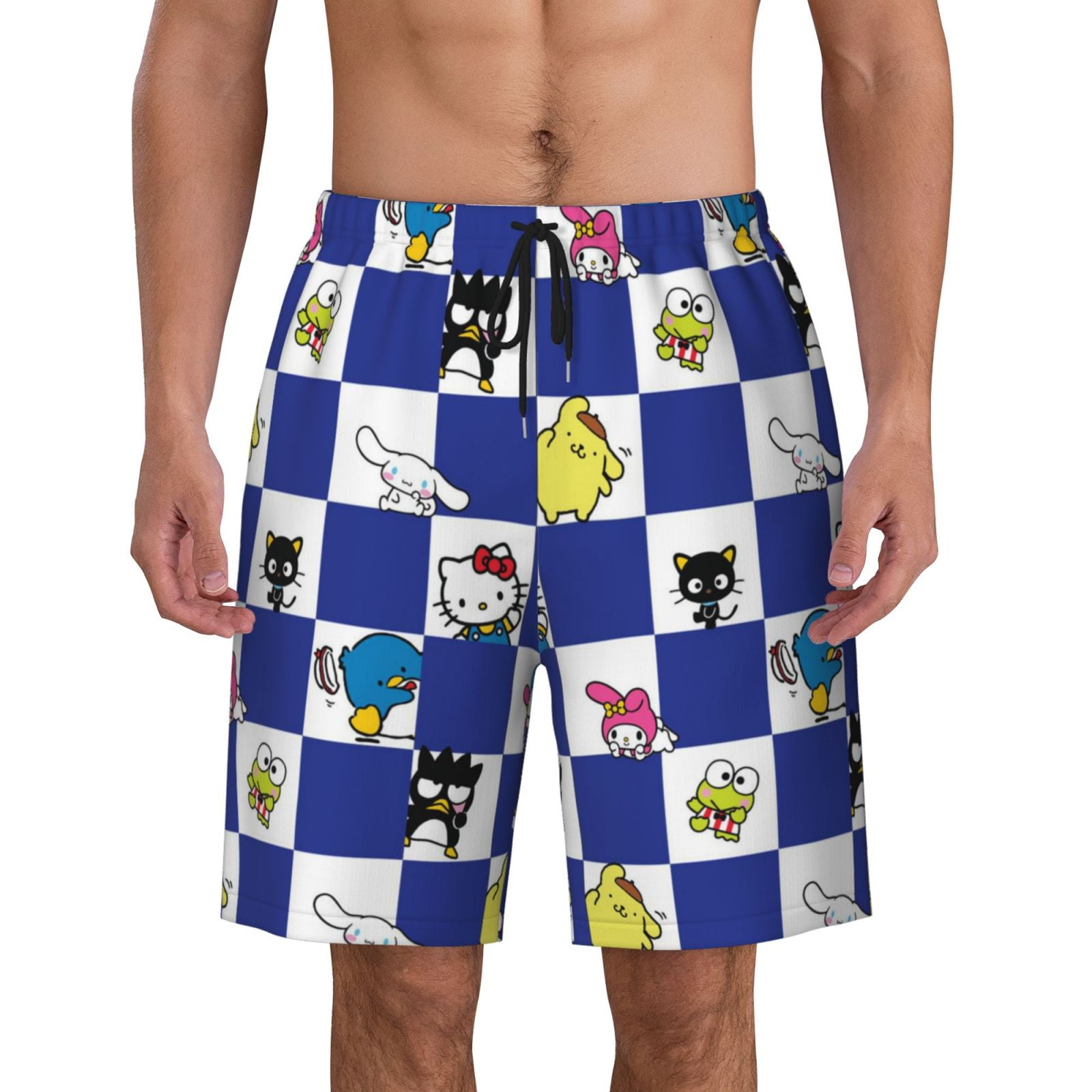 Hello Kitty Men's Swim Trunks Quick Dry Board Shorts Bathing Suit ...