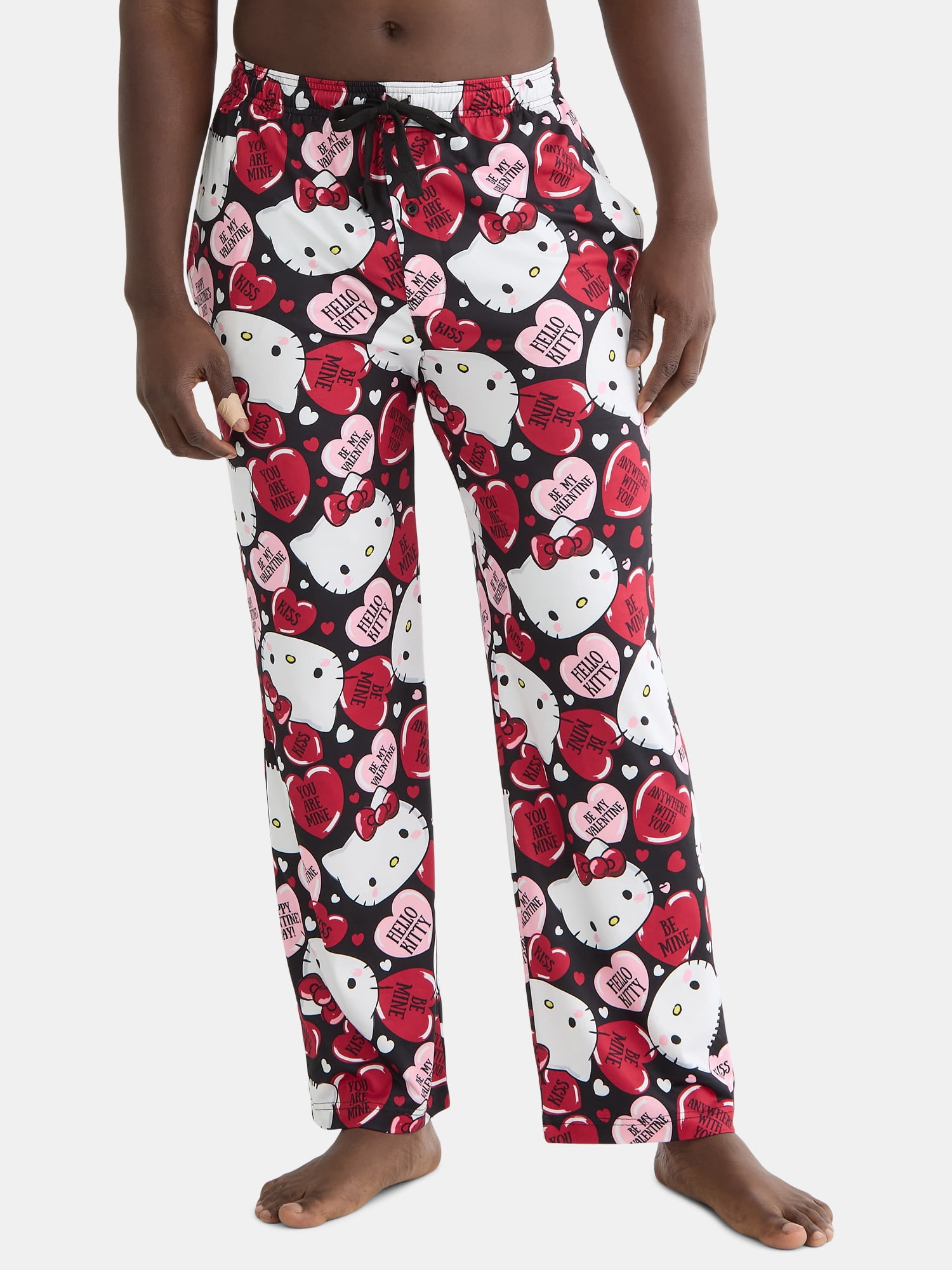 Hello Kitty Men's Valentine's Day Pajama Sleep Pants, Sizes S-2XL ...