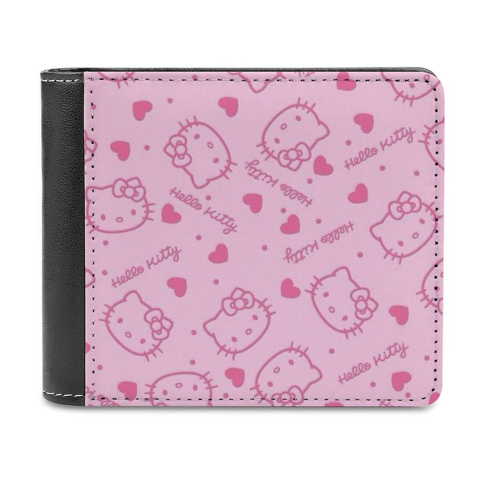 Hello Kitty Mens Wallet Genuine Leather Bifold Extra Capacity Bifold ...