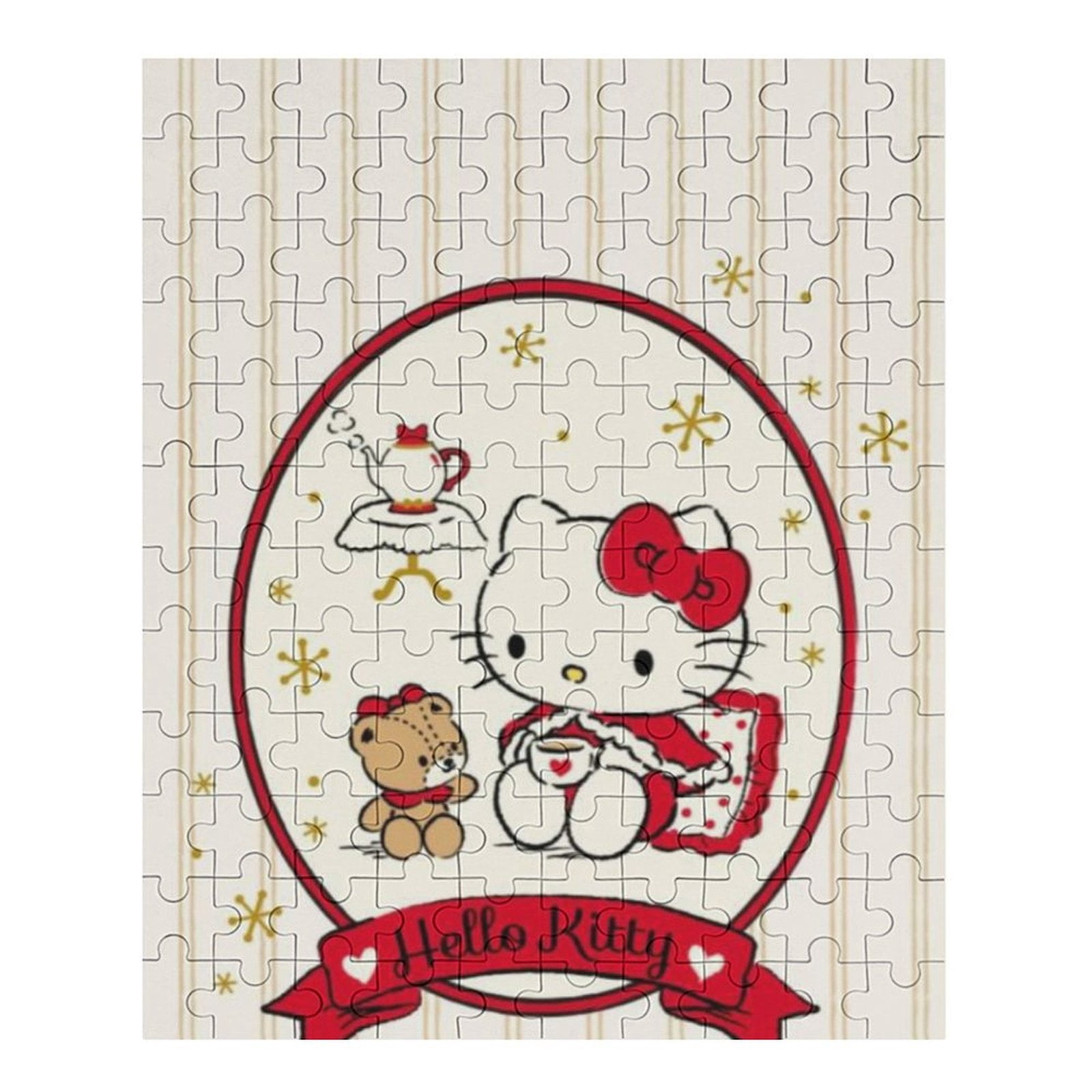 Hello Kitty Merch Hello Kitty Puzzles for Kids 120 PCS Puzzle Toys ...