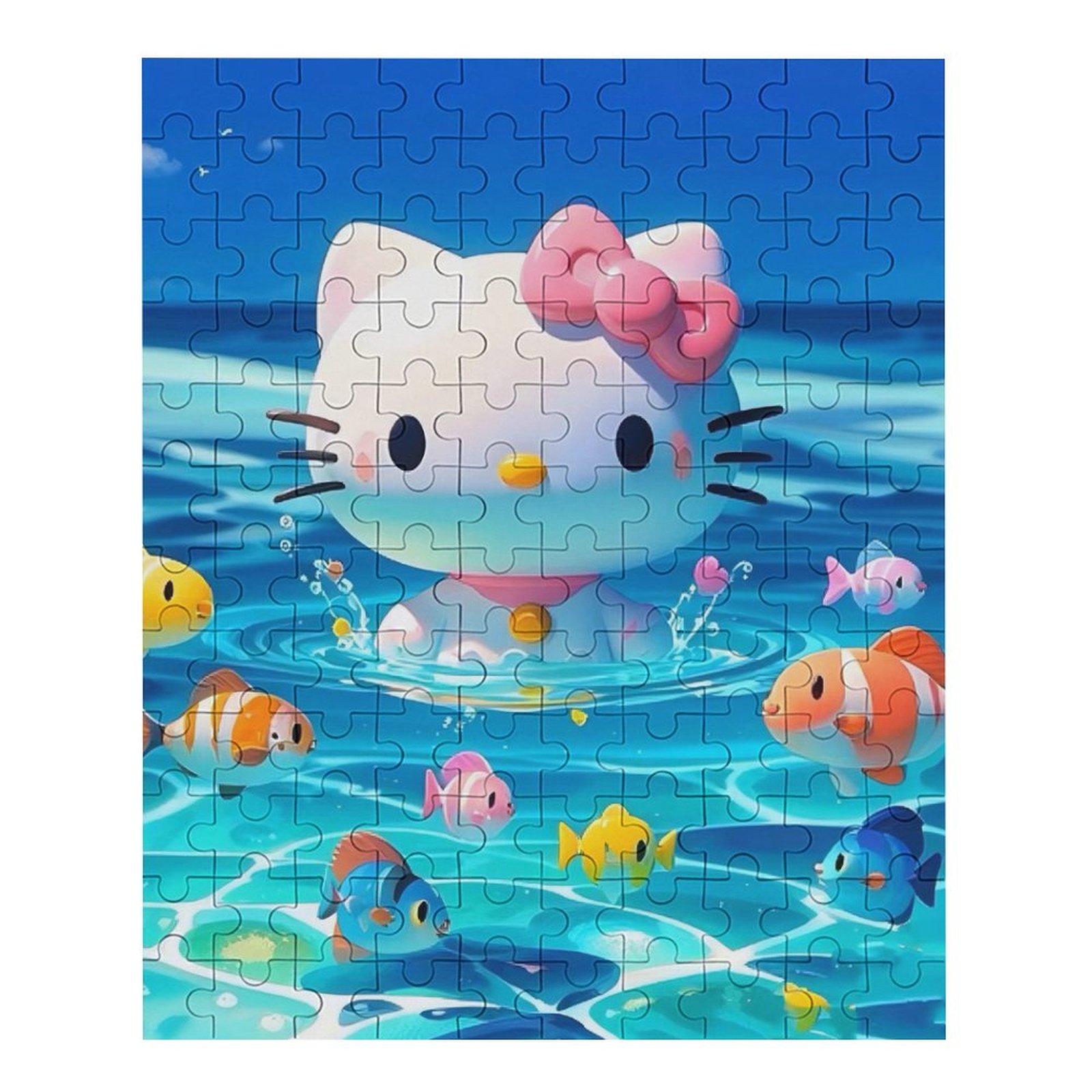 Hello Kitty Merch Hello Kitty Puzzles for Kids 120 PCS Puzzle Toys ...