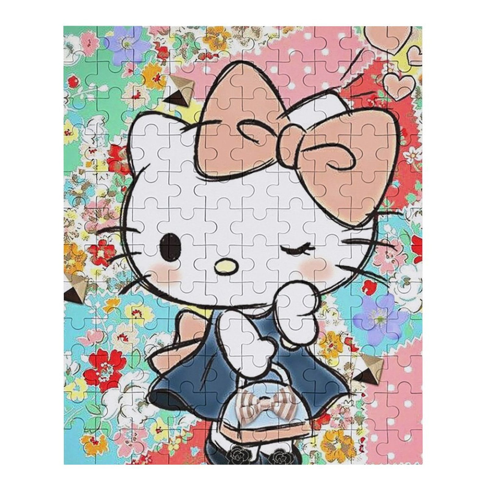 Hello Kitty Merch Hello Kitty Puzzles for Kids 120 PCS Puzzle Toys ...