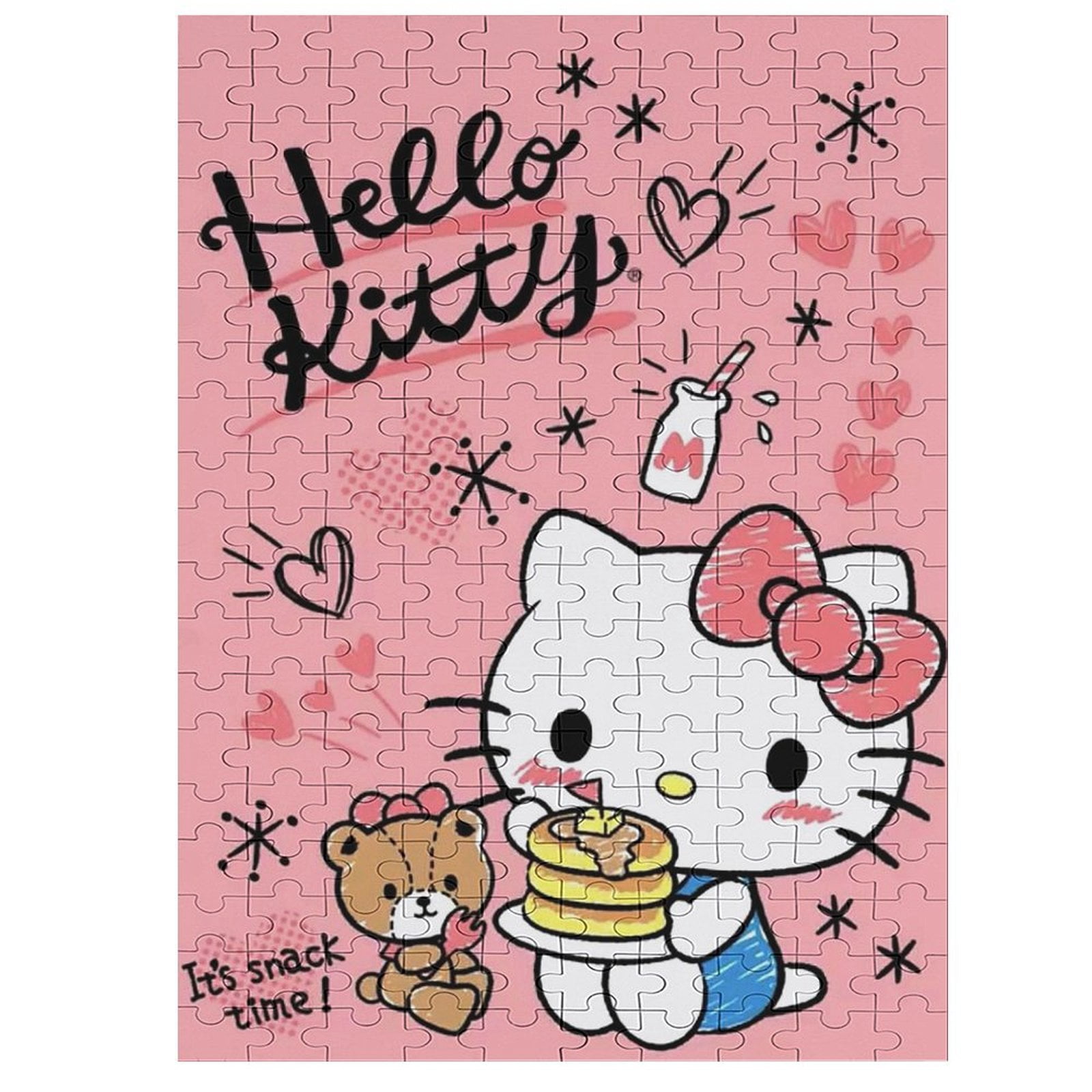 Hello Kitty Merch Hello Kitty Puzzles for Kids 200 PCS Puzzle Toys ...