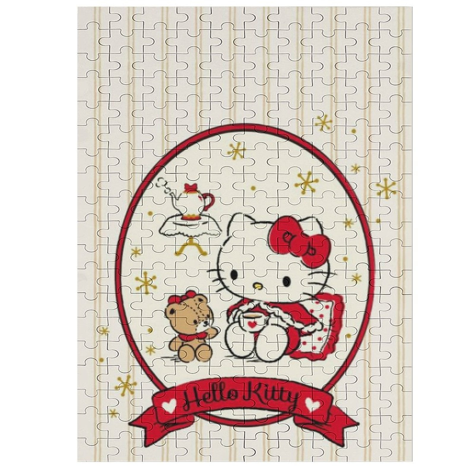 Hello Kitty Merch Hello Kitty Puzzles for Kids 200 PCS Puzzle Toys ...