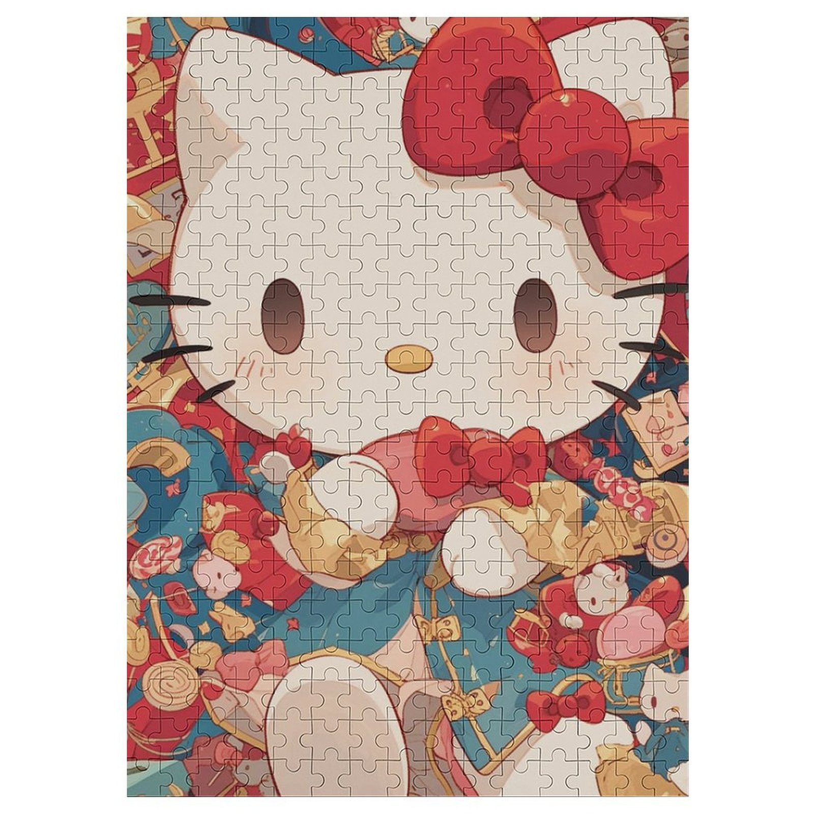 Hello Kitty Merch Hello Kitty Puzzles for Kids 300 PCS Puzzle Toys ...