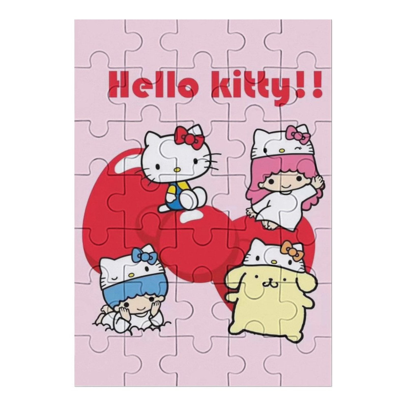 Hello Kitty Merch Hello Kitty Puzzles for Kids 35 PCS Puzzle Toys ...