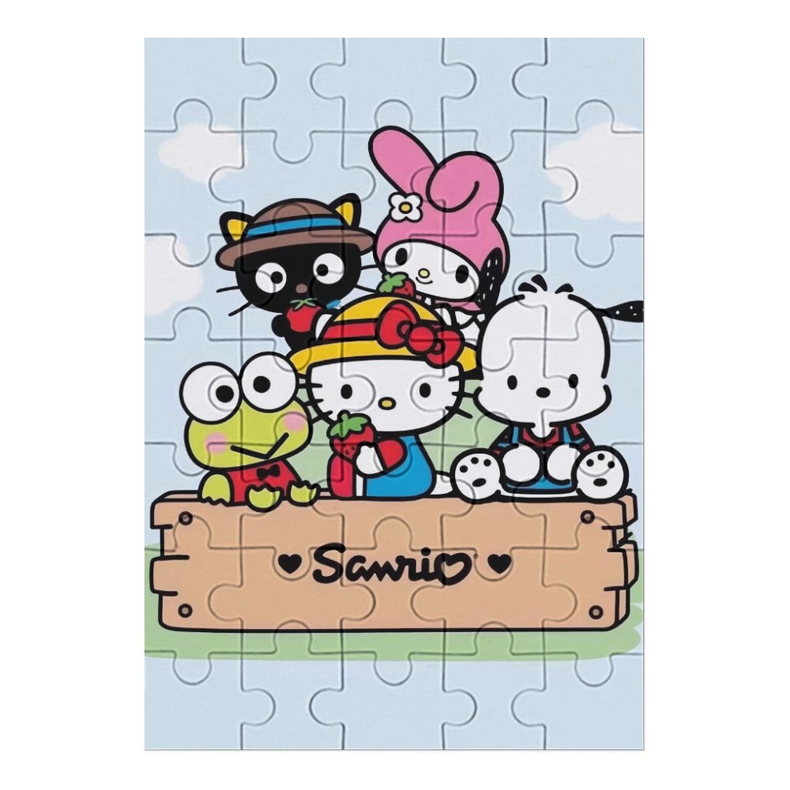 Hello Kitty Merch Hello Kitty Puzzles for Kids 35 PCS Puzzle Toys ...