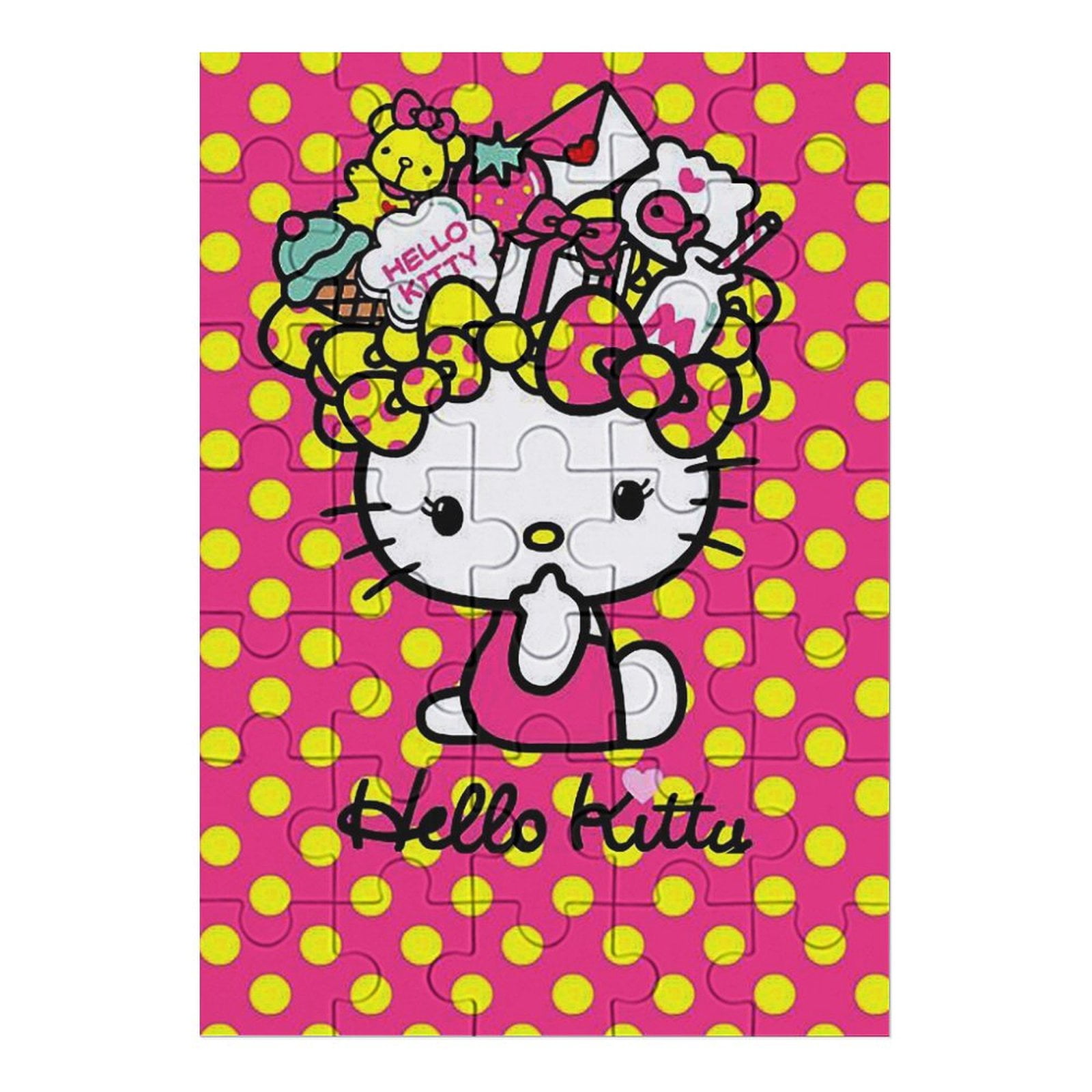 Hello Kitty Merch Hello Kitty Puzzles for Kids 35 PCS Puzzle Toys ...