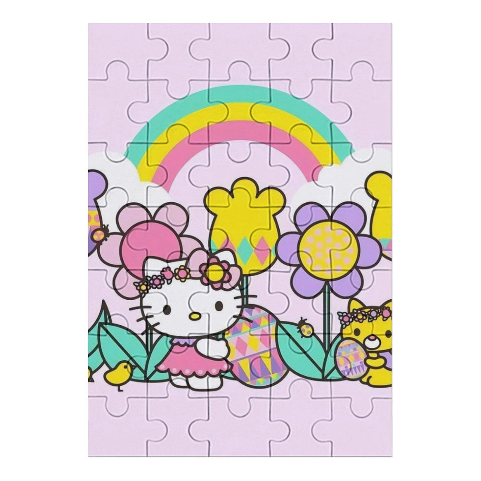 Hello Kitty Merch Hello Kitty Puzzles for Kids 35 PCS Puzzle Toys ...