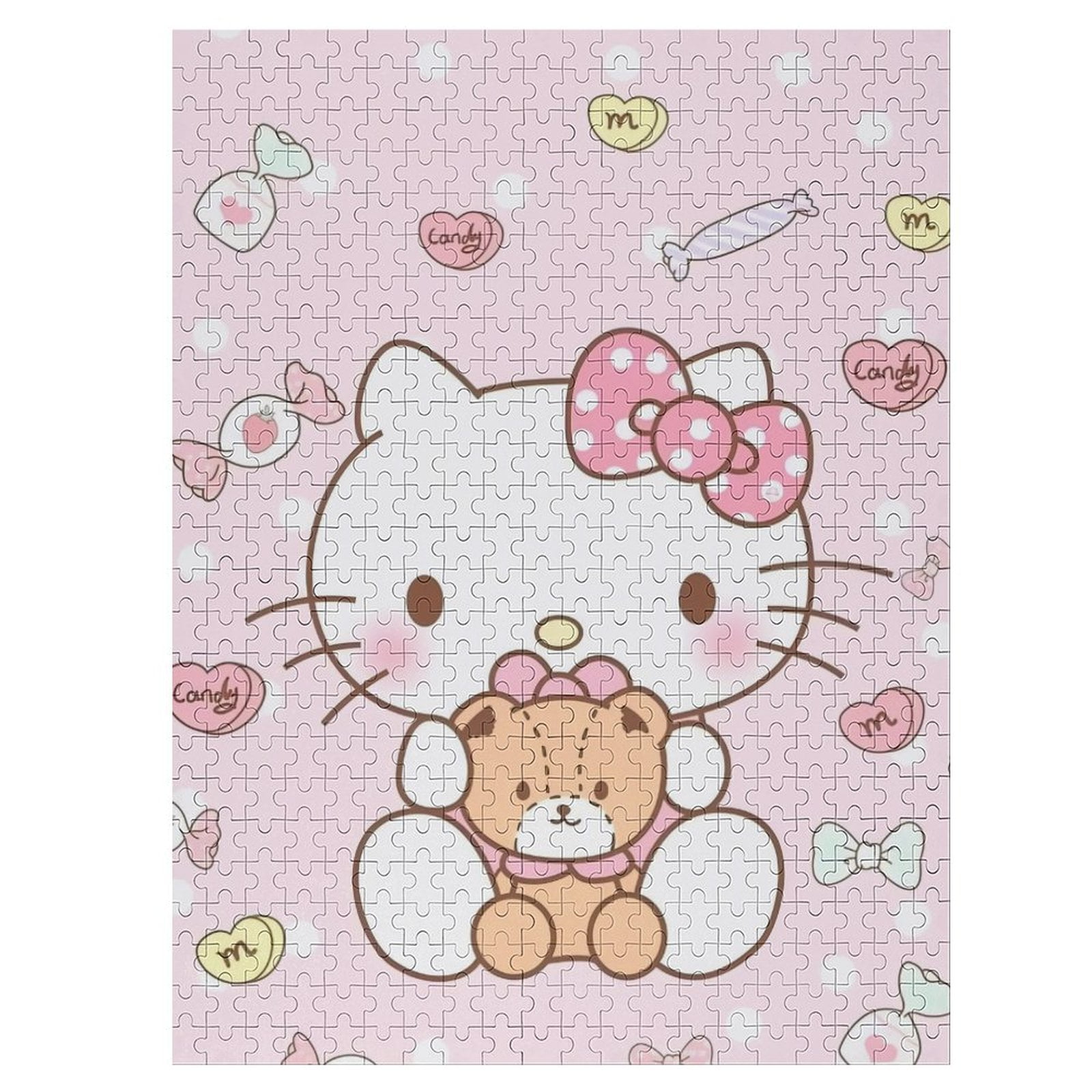Hello Kitty Merch Hello Kitty Puzzles for Kids 500 PCS Puzzle Toys ...