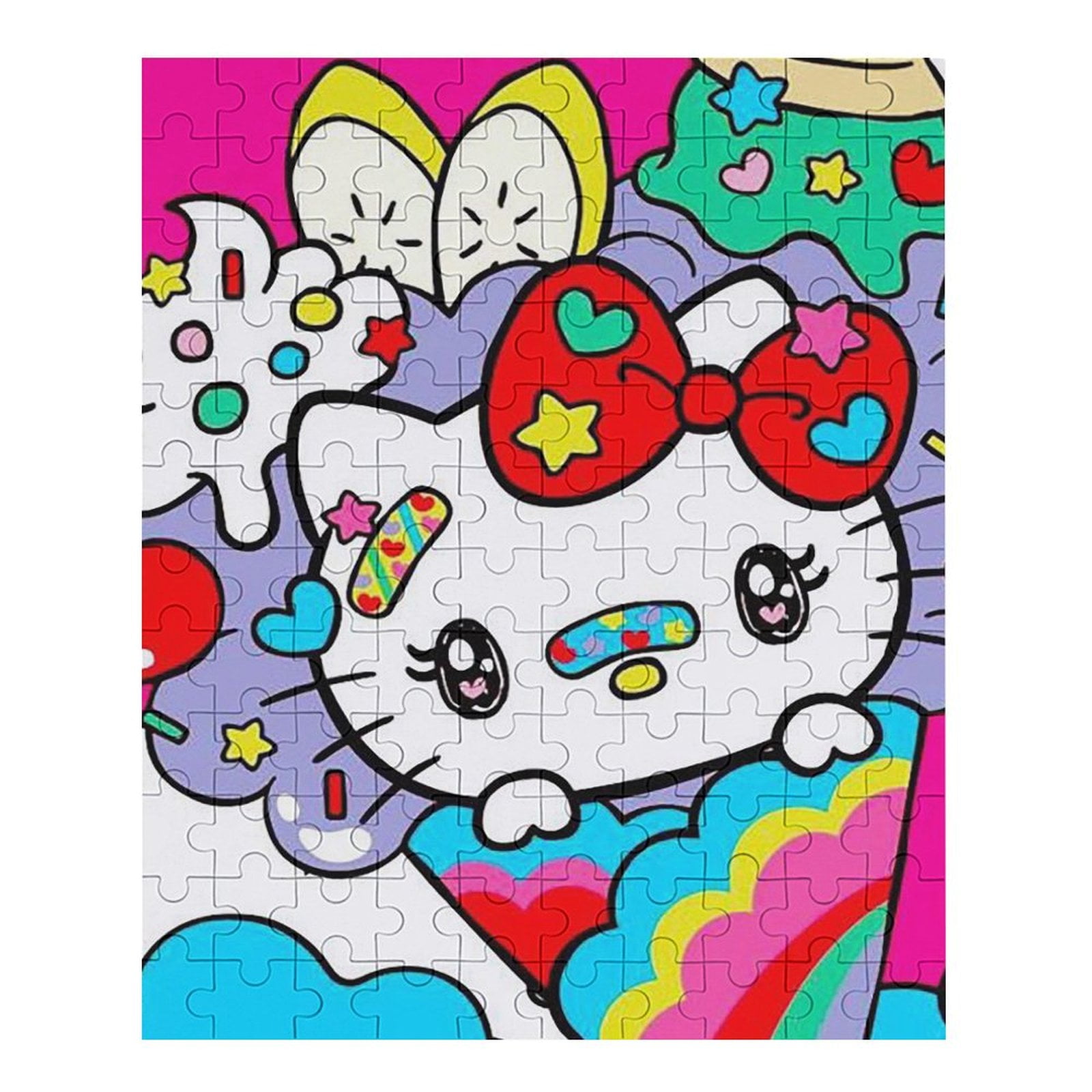 Hello Kitty Merch Hello Kitty Puzzles for Kids 70 PCS Puzzle Toys ...