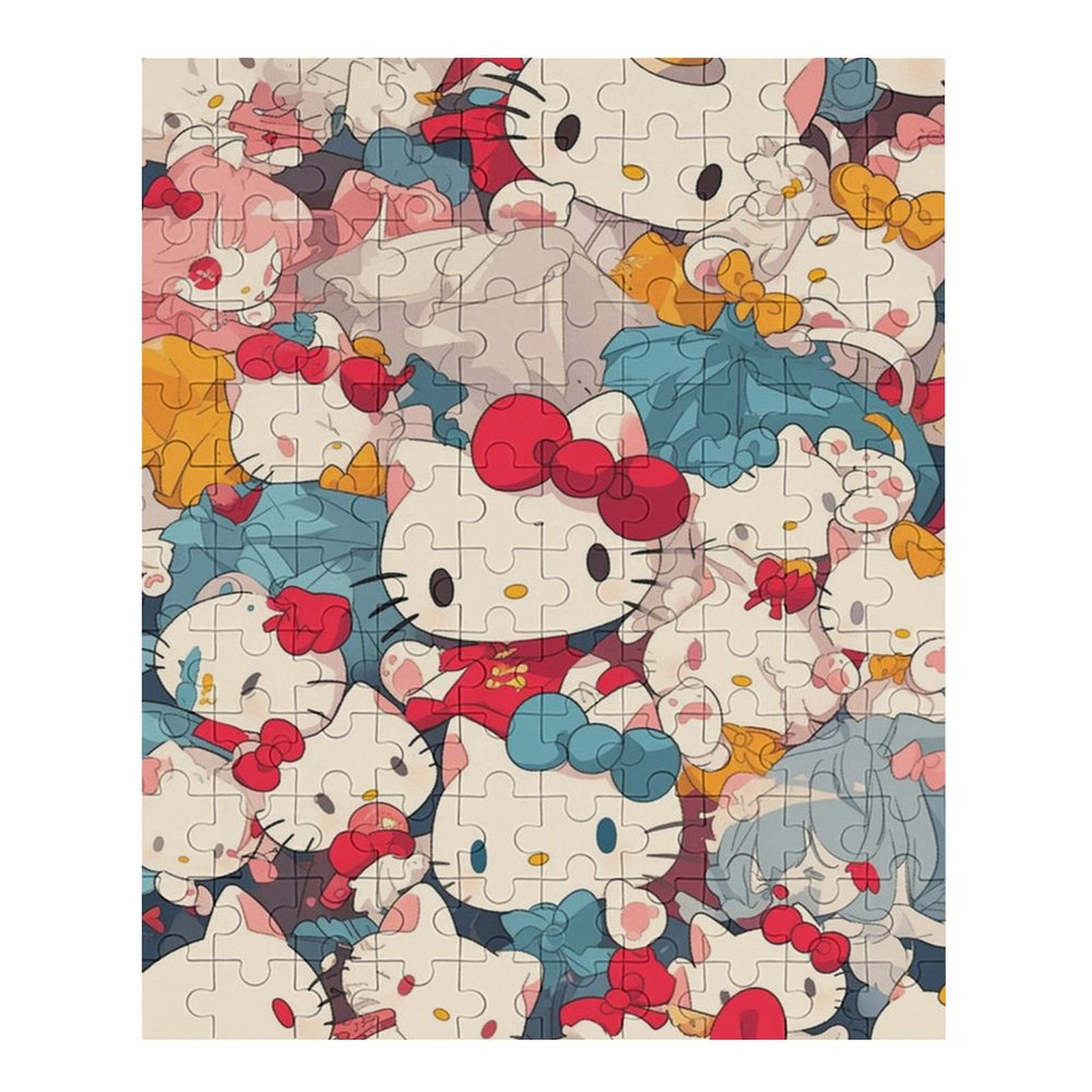 Hello Kitty Merch Hello Kitty Puzzles for Kids 70 PCS Puzzle Toys ...