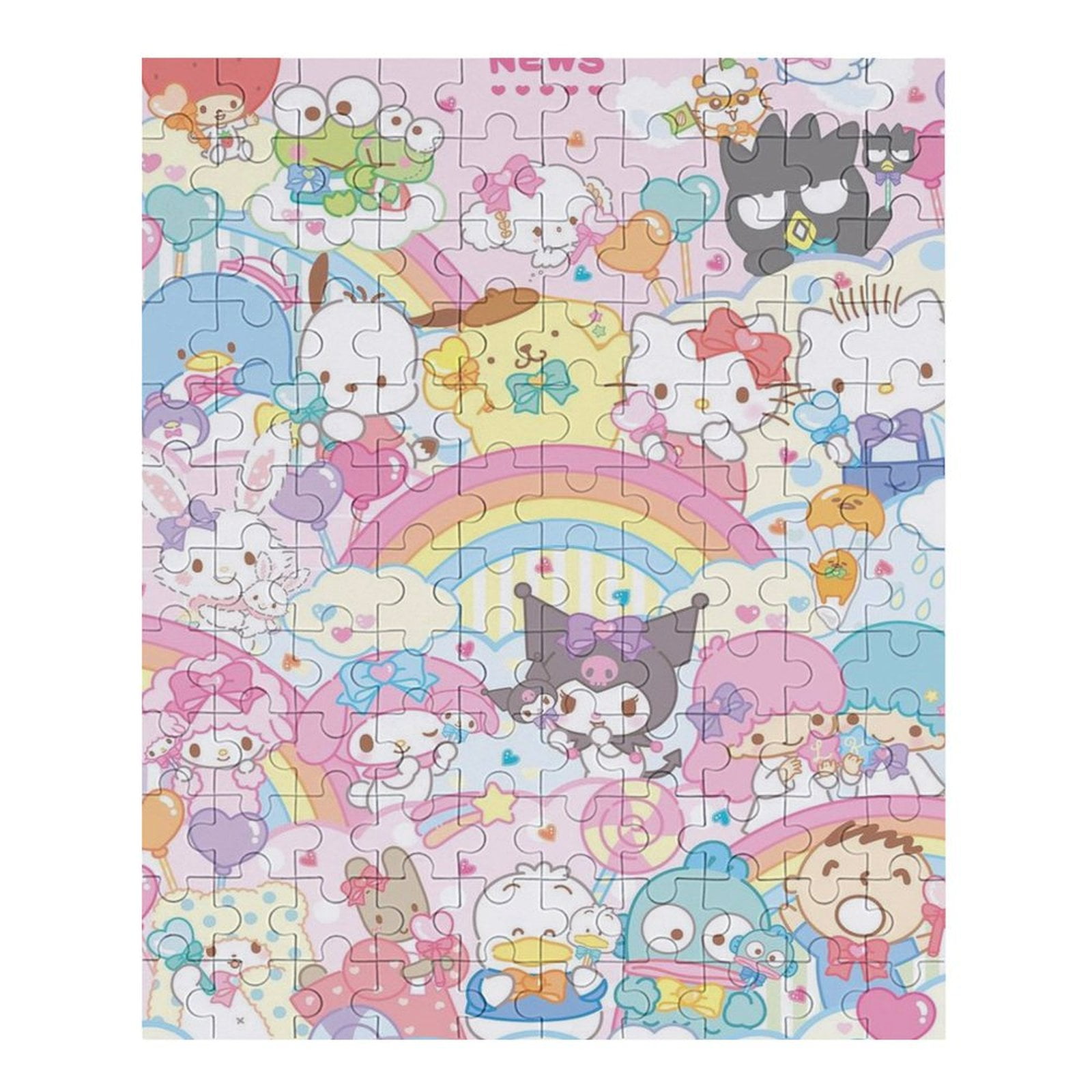 Hello Kitty Merch Hello Kitty Puzzles for Kids 70 PCS Puzzle Toys ...