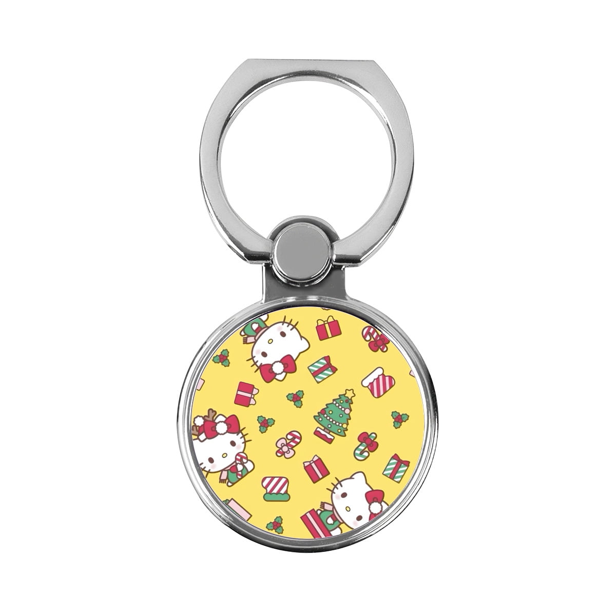 Hello Kitty Metal Ring Circular Phone Holder Metal Finger Ring Socket ...