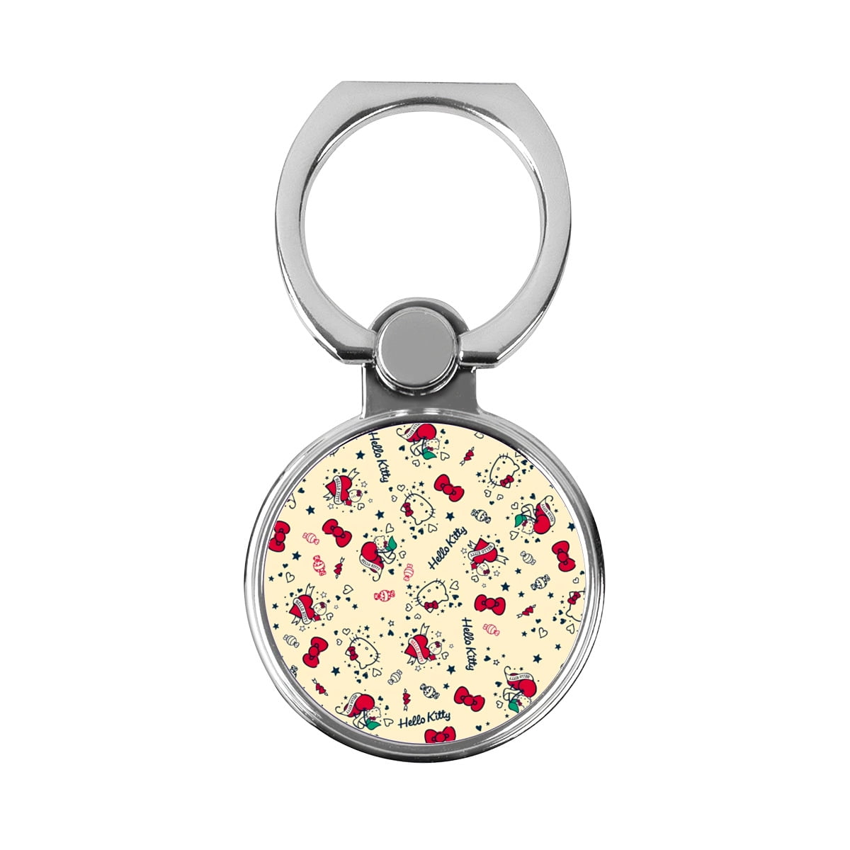 Hello Kitty Metal Ring Circular Phone Holder Metal Finger Ring Socket ...