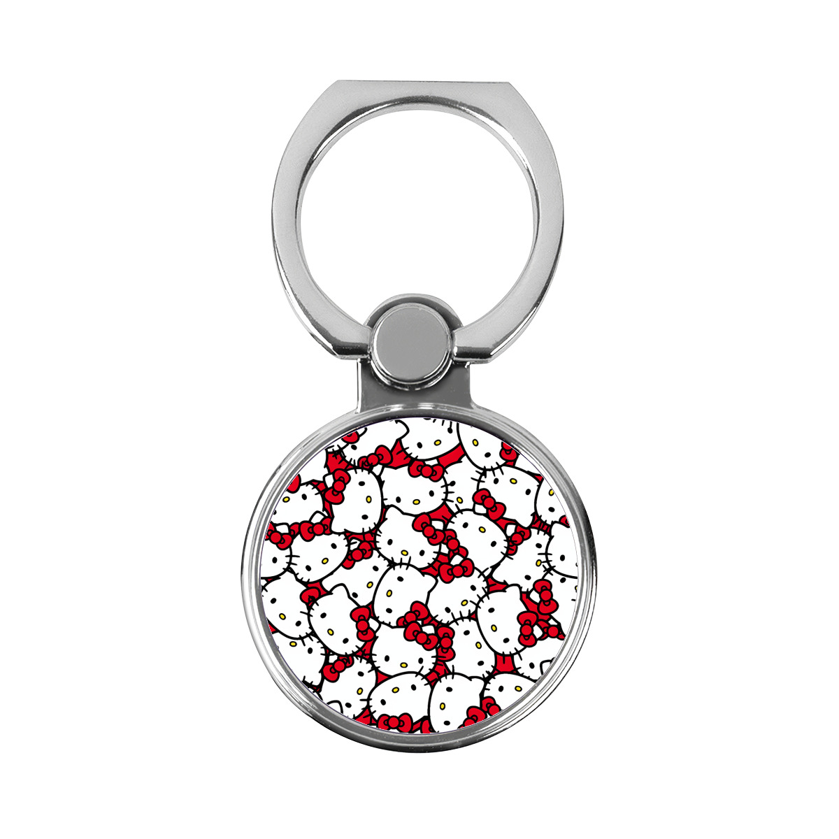 Hello Kitty Metal Ring Circular Phone Holder Metal Finger Ring Socket ...