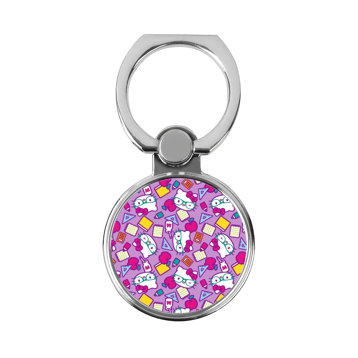 Hello Kitty Metal Ring Circular Phone Holder Metal Finger Ring Socket ...