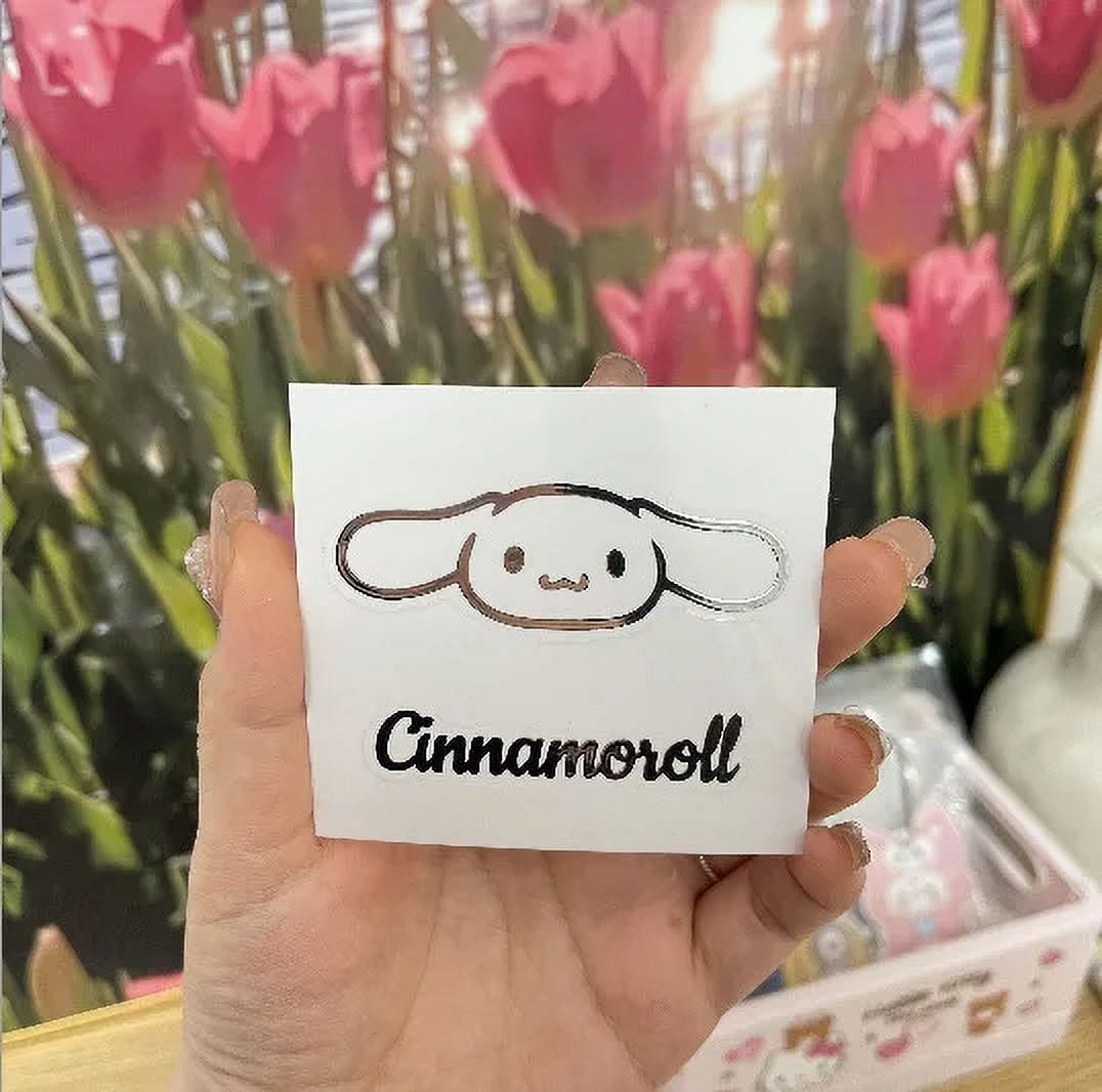 Hello Kitty Metallic Color Sticker Kuromi Cinnamoroll Stickers Diy Kids ...