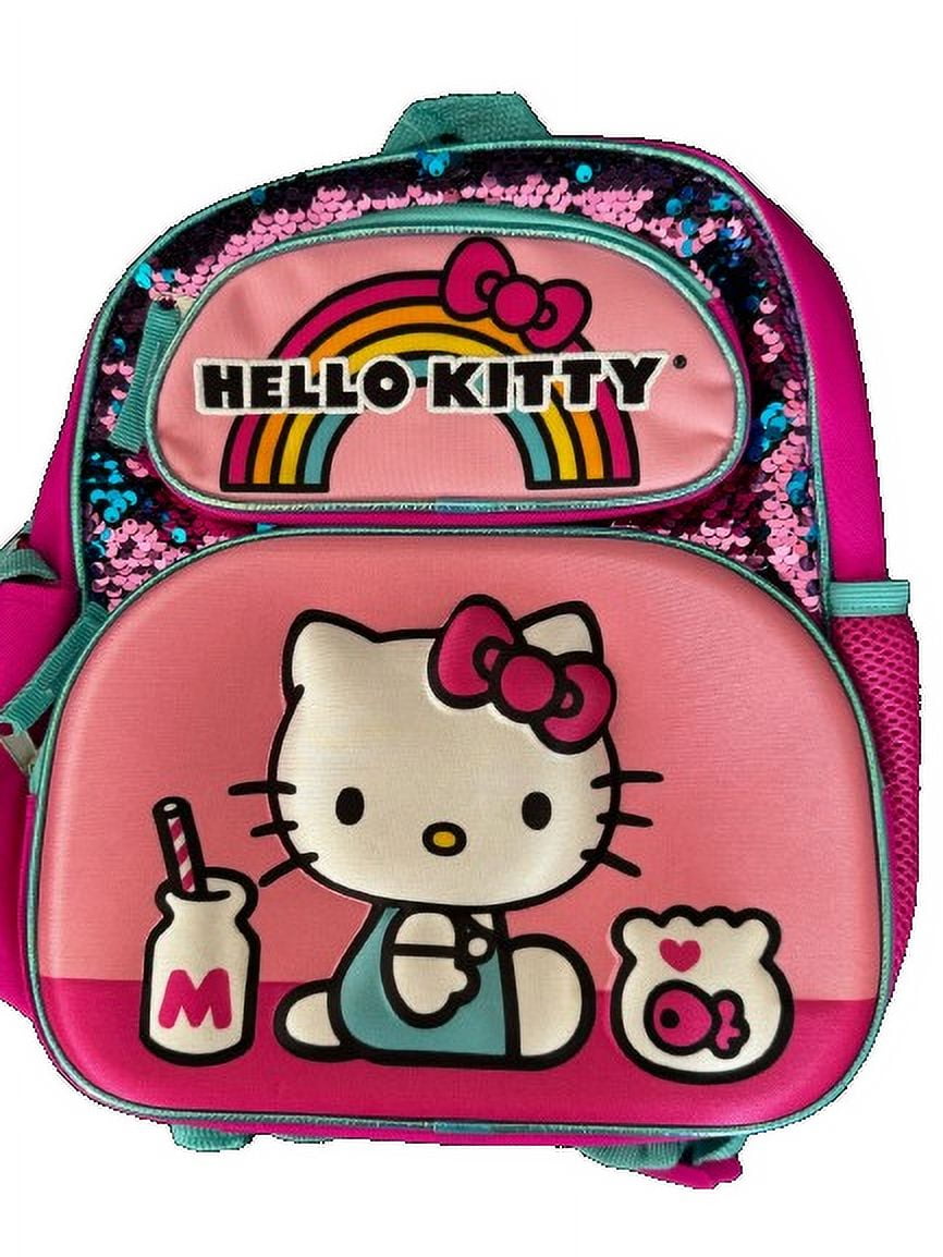 Hello Kitty Mini Backpack 12 inch 3D - Walmart.com