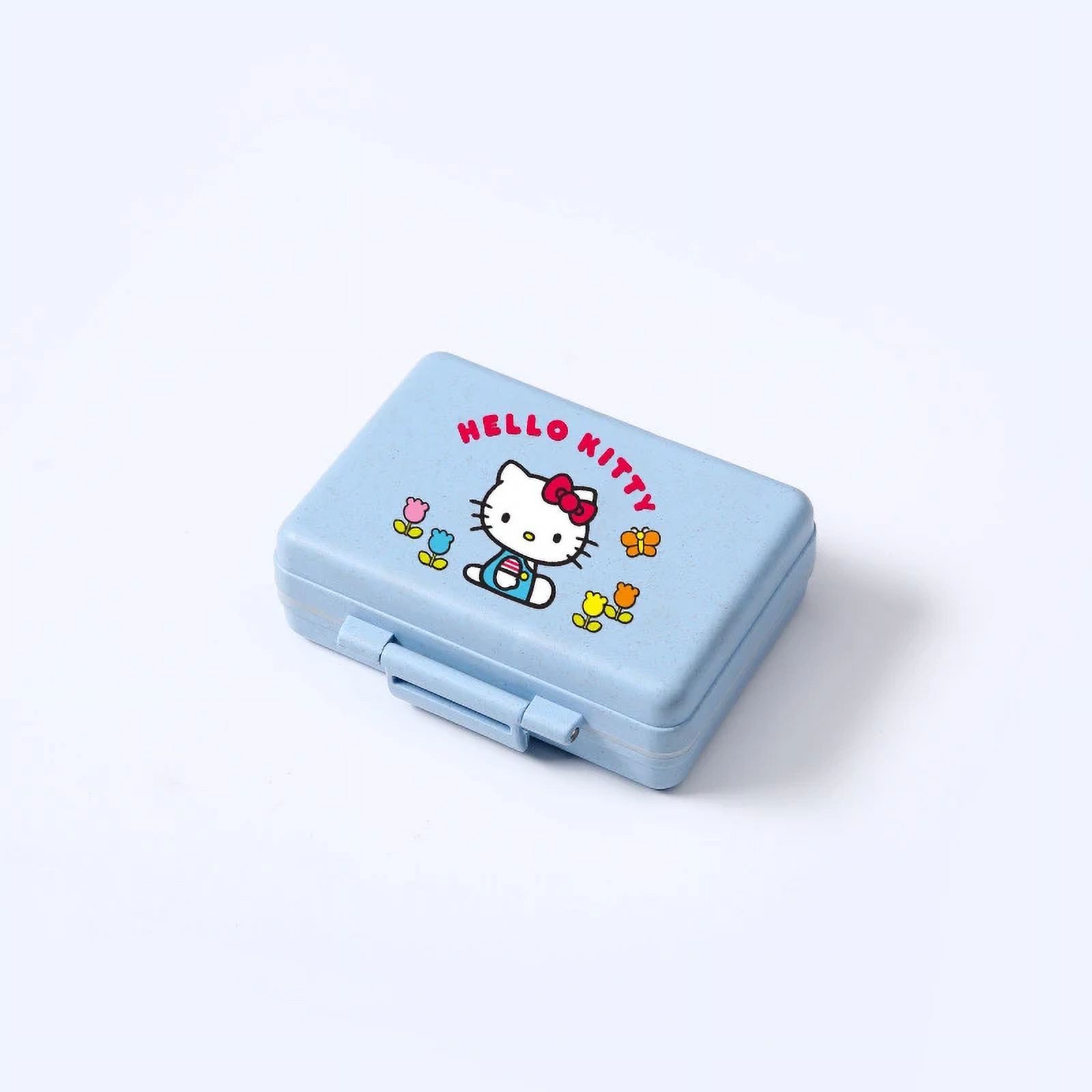 Hello Kitty Mini Portable Pills Organizer Case Cute Sanrio 9 Grids ...