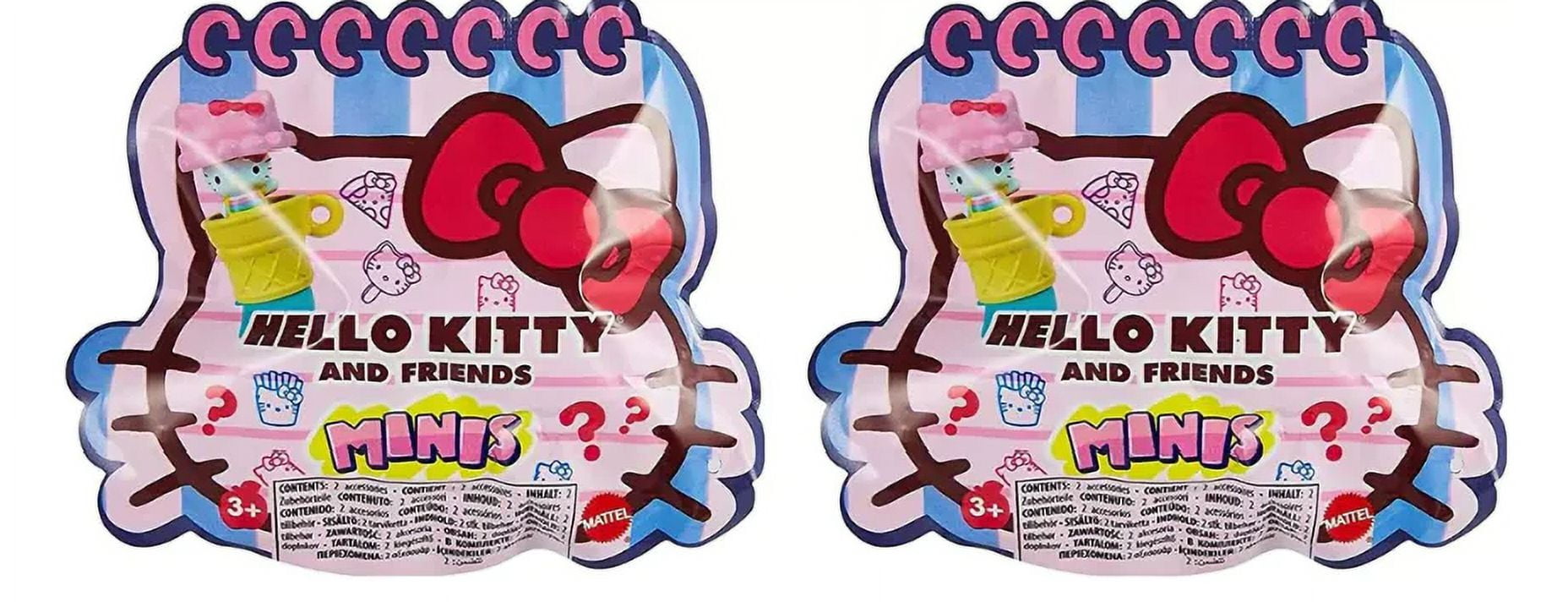 Hello Kitty Minis Figures Keychain, 2 Pack - Walmart.com