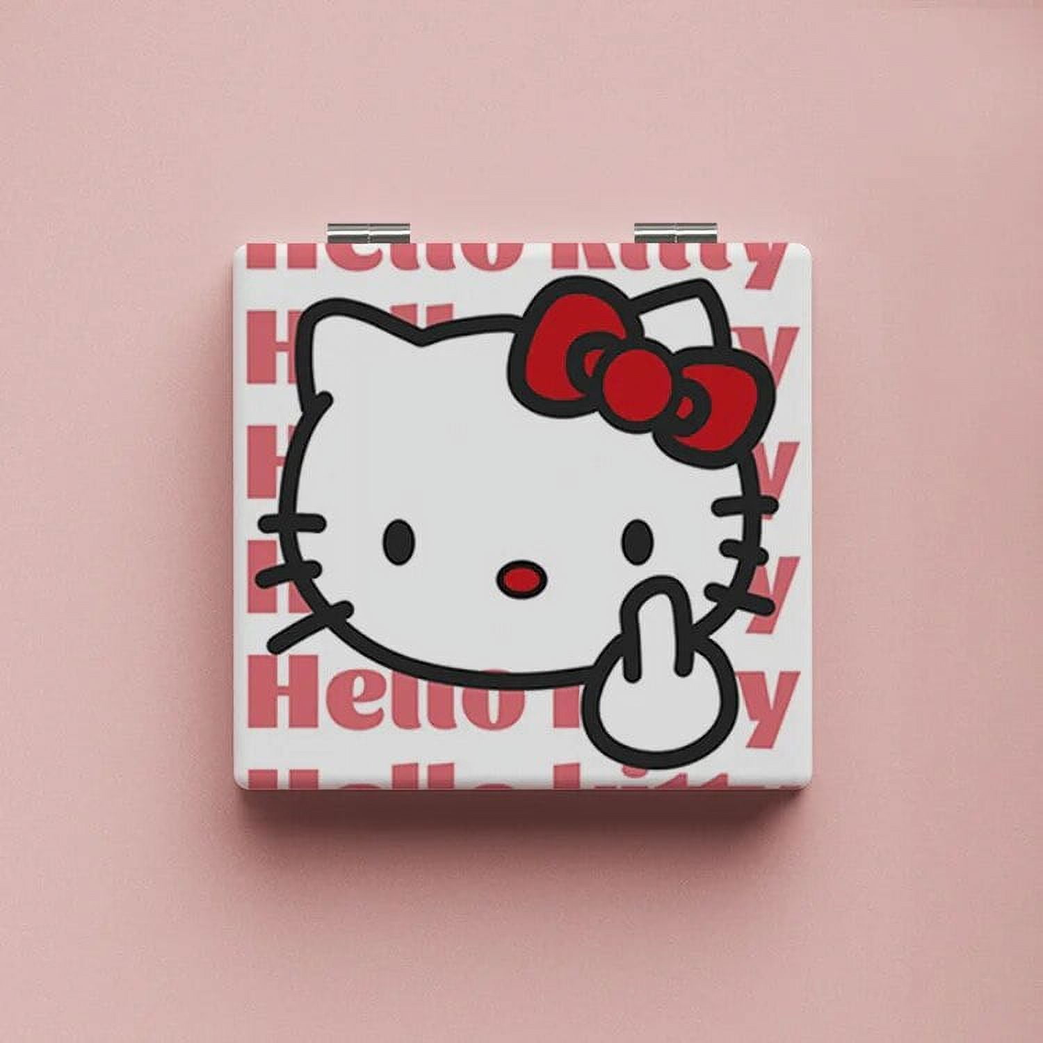 Hello Kitty Mirror Portable Small Mirror Hello Kitty Sanrio Portable ...