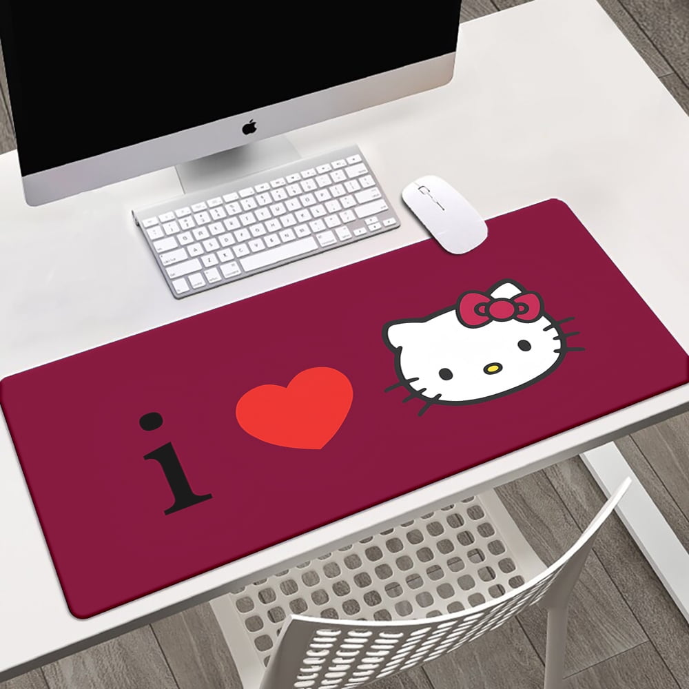 Hello Kitty Mouse Pad Keyboard Gaming Accessories Mouse Mats Game ...