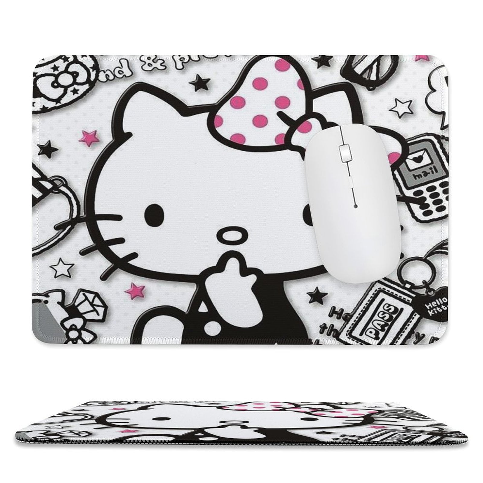 Hello Kitty Mouse Pad for Women Cute Hello Kitty Merch Square Mouse Pad ...