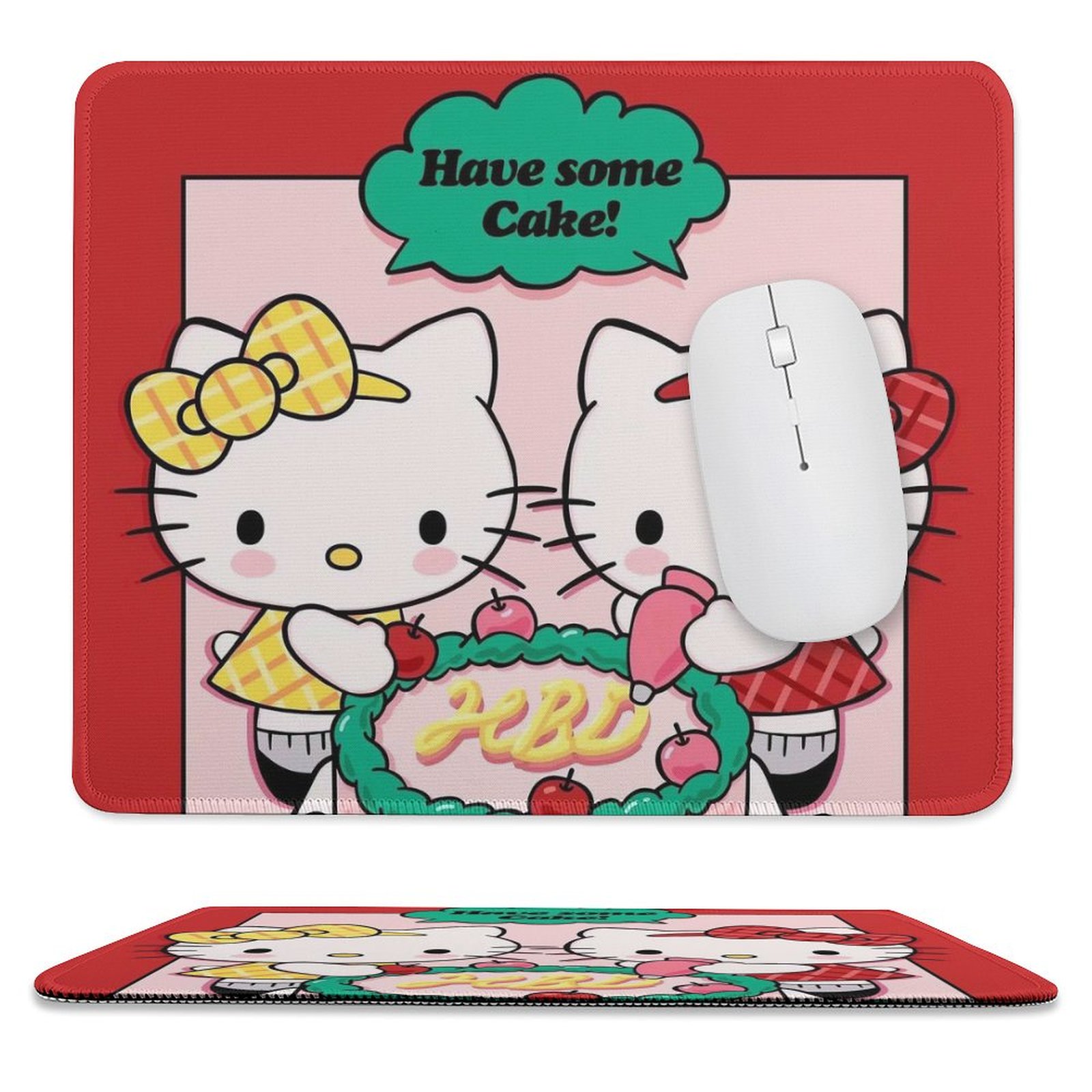 Hello Kitty Mouse Pad for Women Cute Hello Kitty Merch Square Mouse Pad ...
