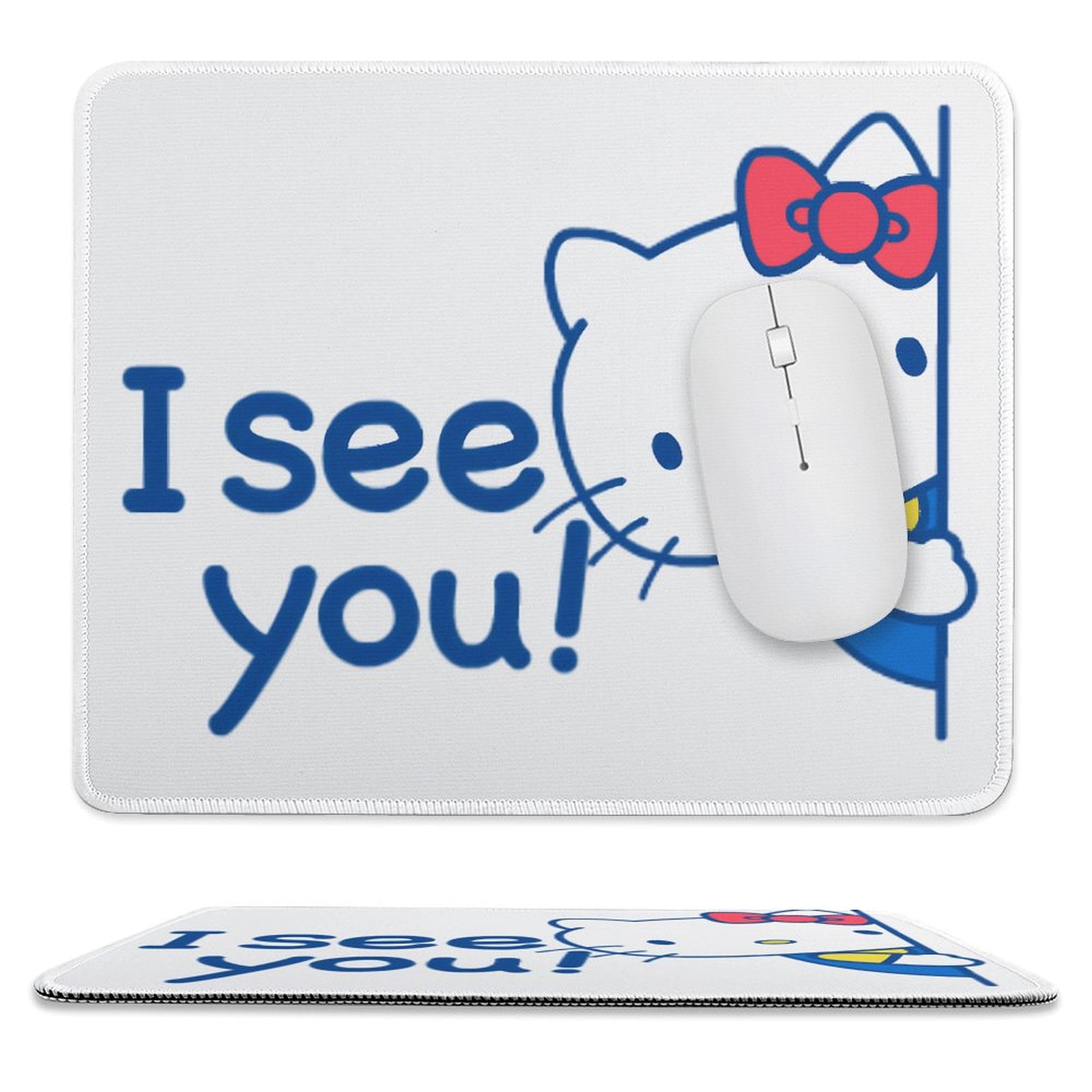 Hello Kitty Mouse Pad for Women Cute Hello Kitty Merch Square Mouse Pad ...