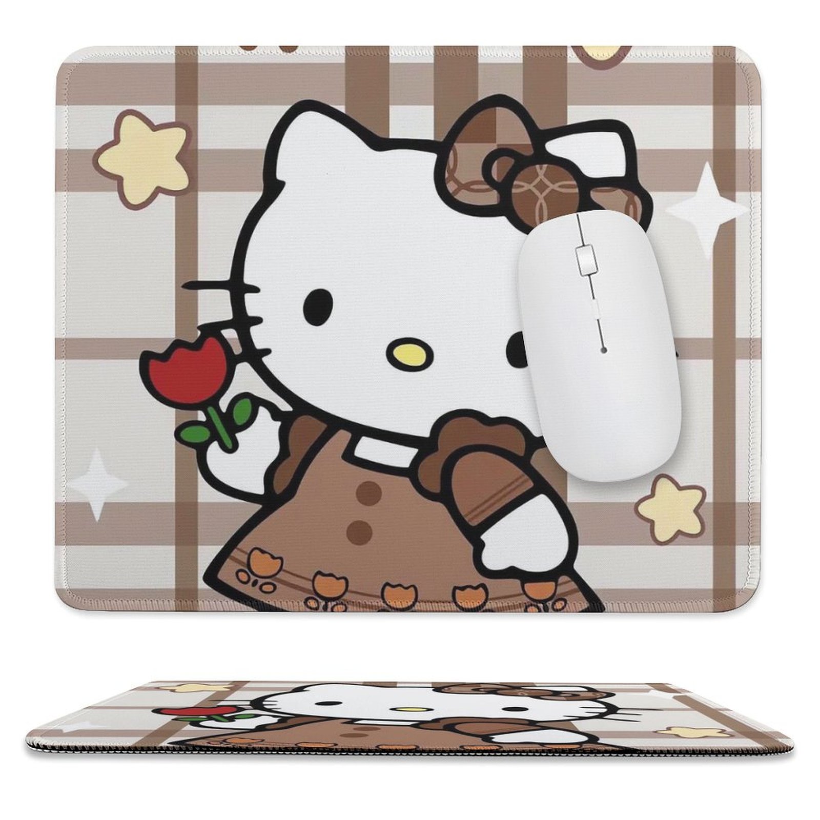 Hello Kitty Mouse Pad for Women Cute Hello Kitty Merch Square Mouse Pad ...