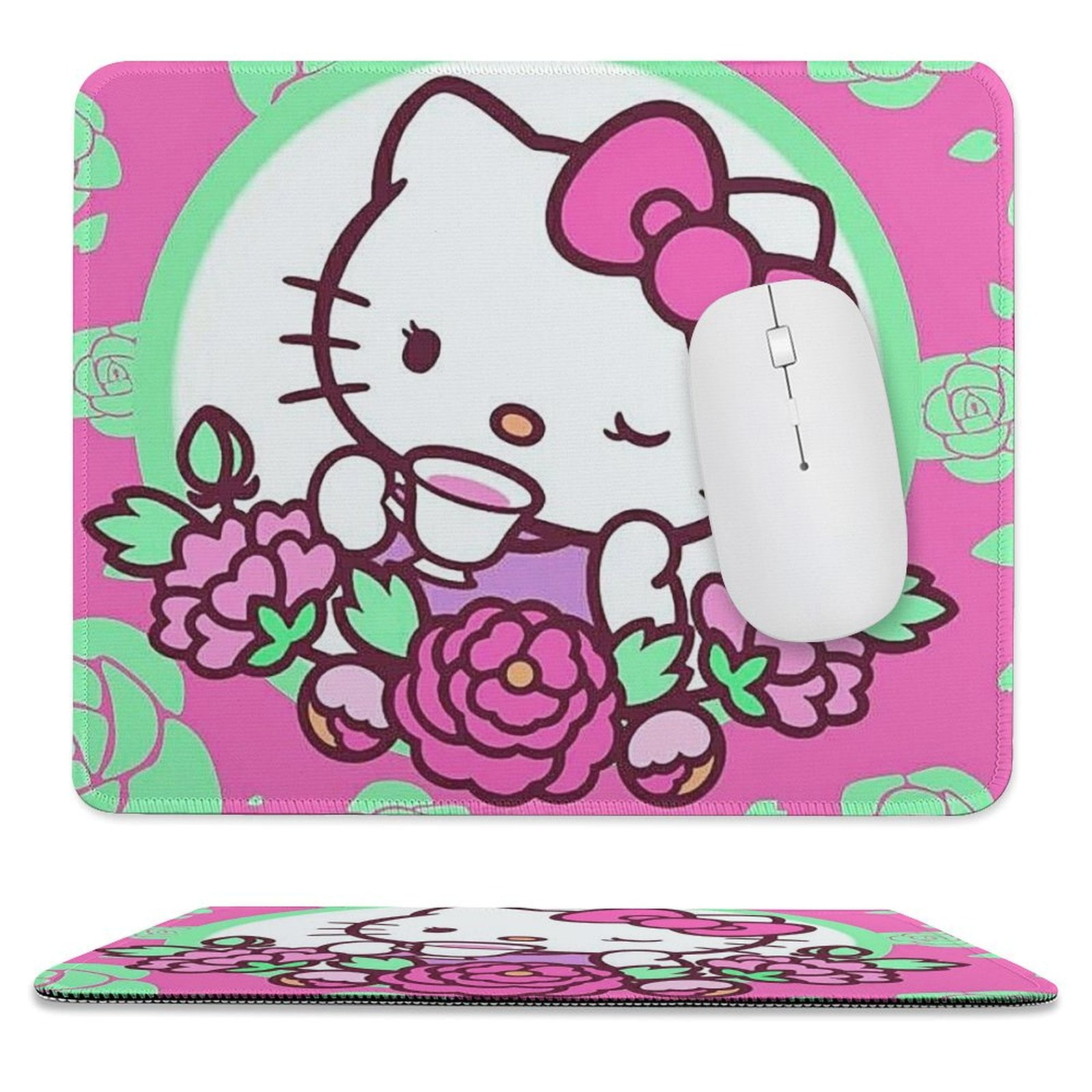 Hello Kitty Mouse Pad for Women Cute Hello Kitty Merch Square Mouse Pad ...