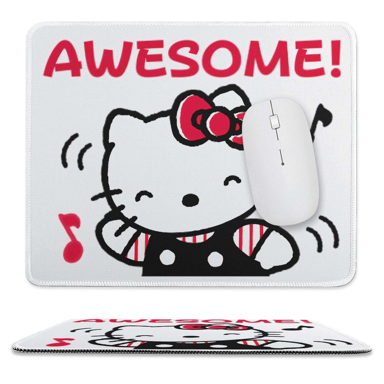 Hello Kitty Mouse Pad for Women Cute Hello Kitty Merch Square Mouse Pad ...