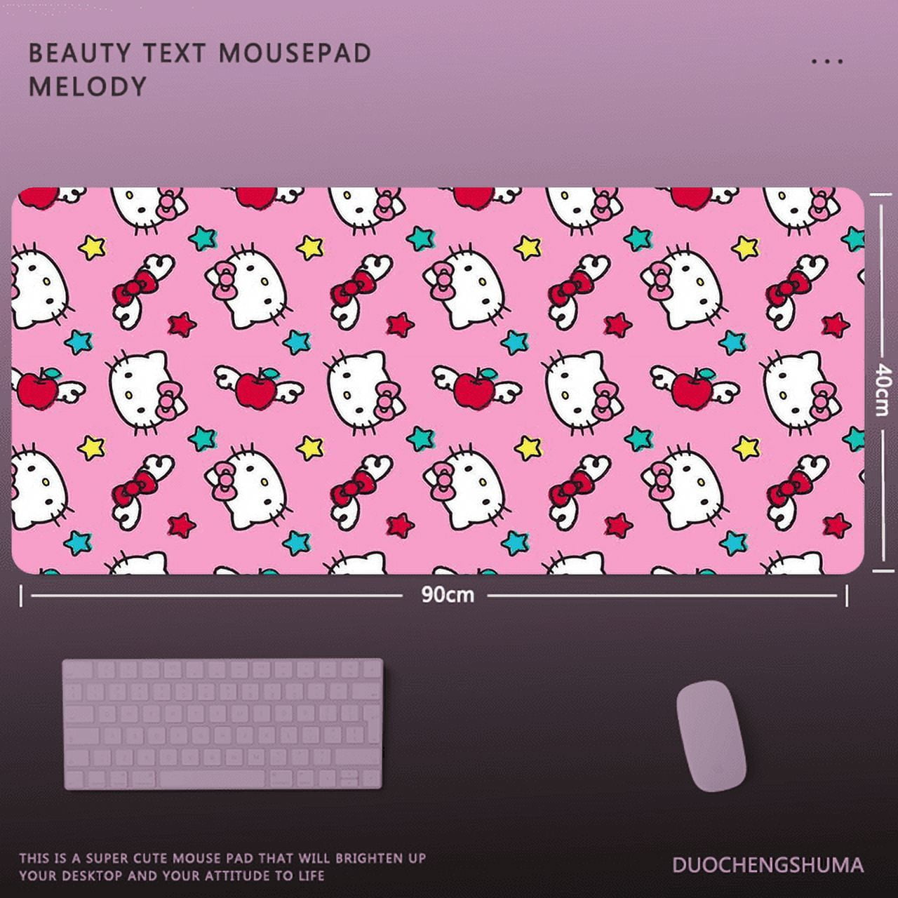 Hello Kitty Mousepad Large Mat Gaming Mousepad Compute Mouse Gamer ...