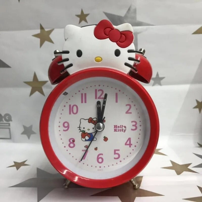 Hello Kitty Multifunctional Silent Digital Luminous Alarm Clock Ringing ...