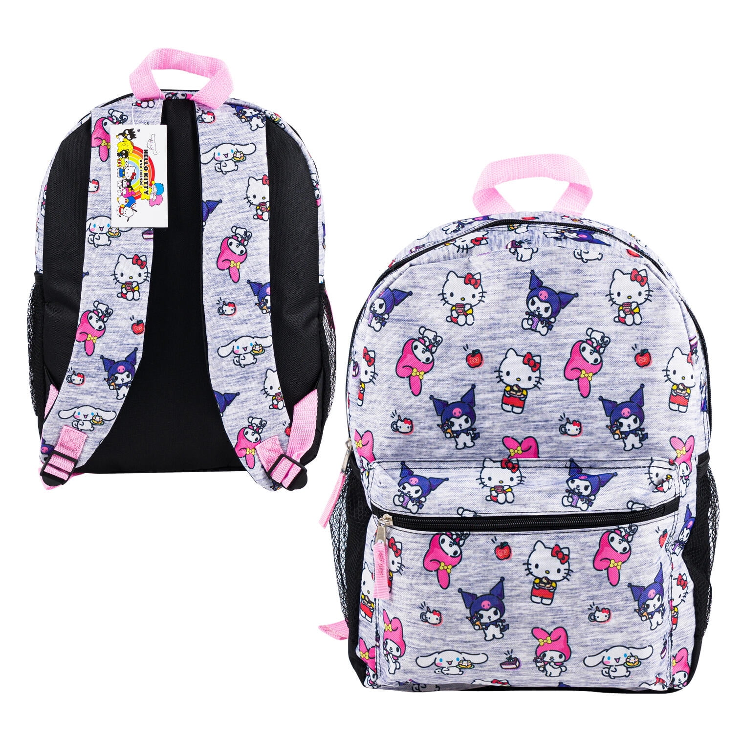 Hello Kitty My Melody Unisex Kuromi Allover Print Large School Backpack ...